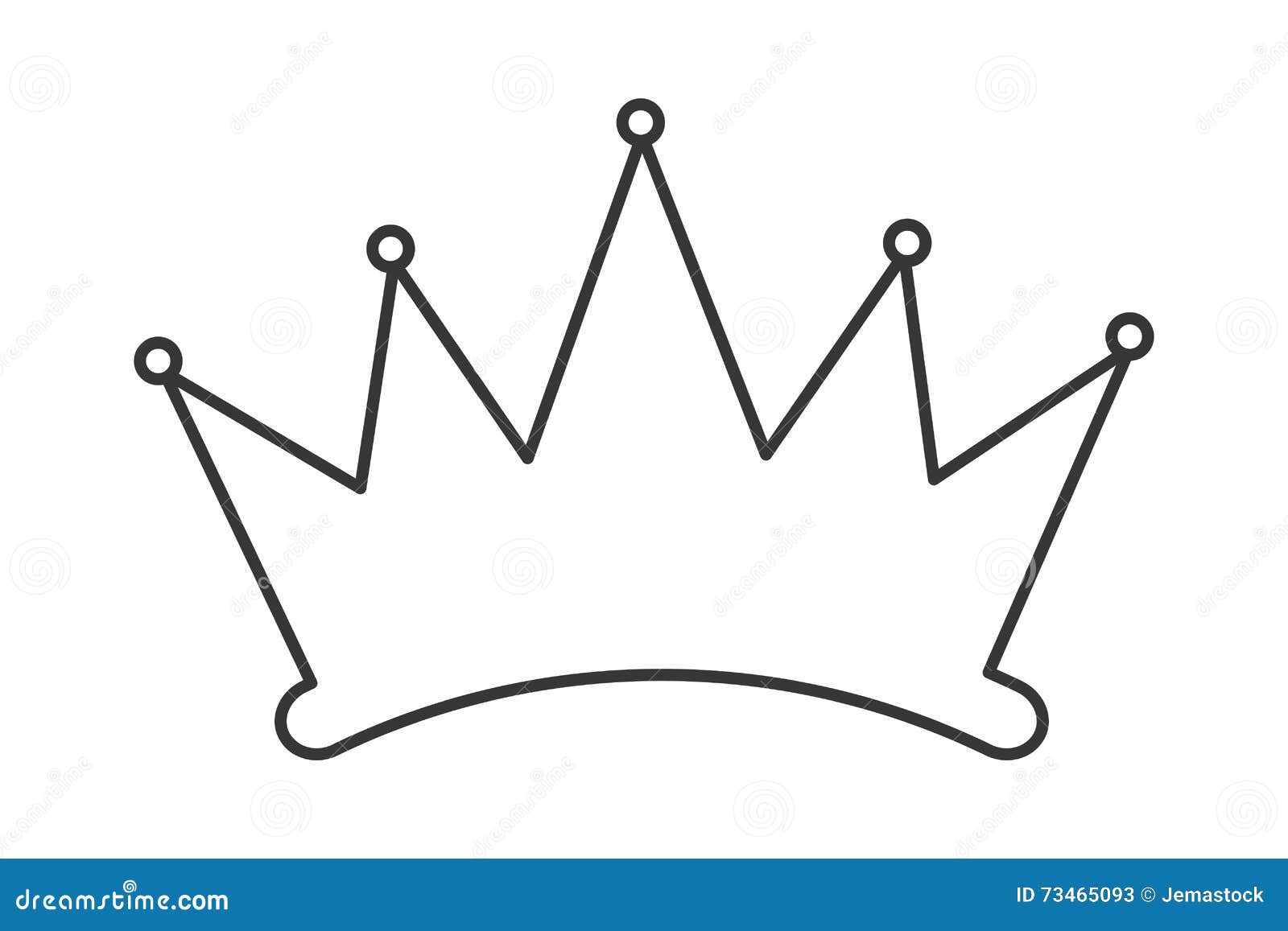 Silueta Simple De La Corona Stock de ilustración - Ilustración de icono ...