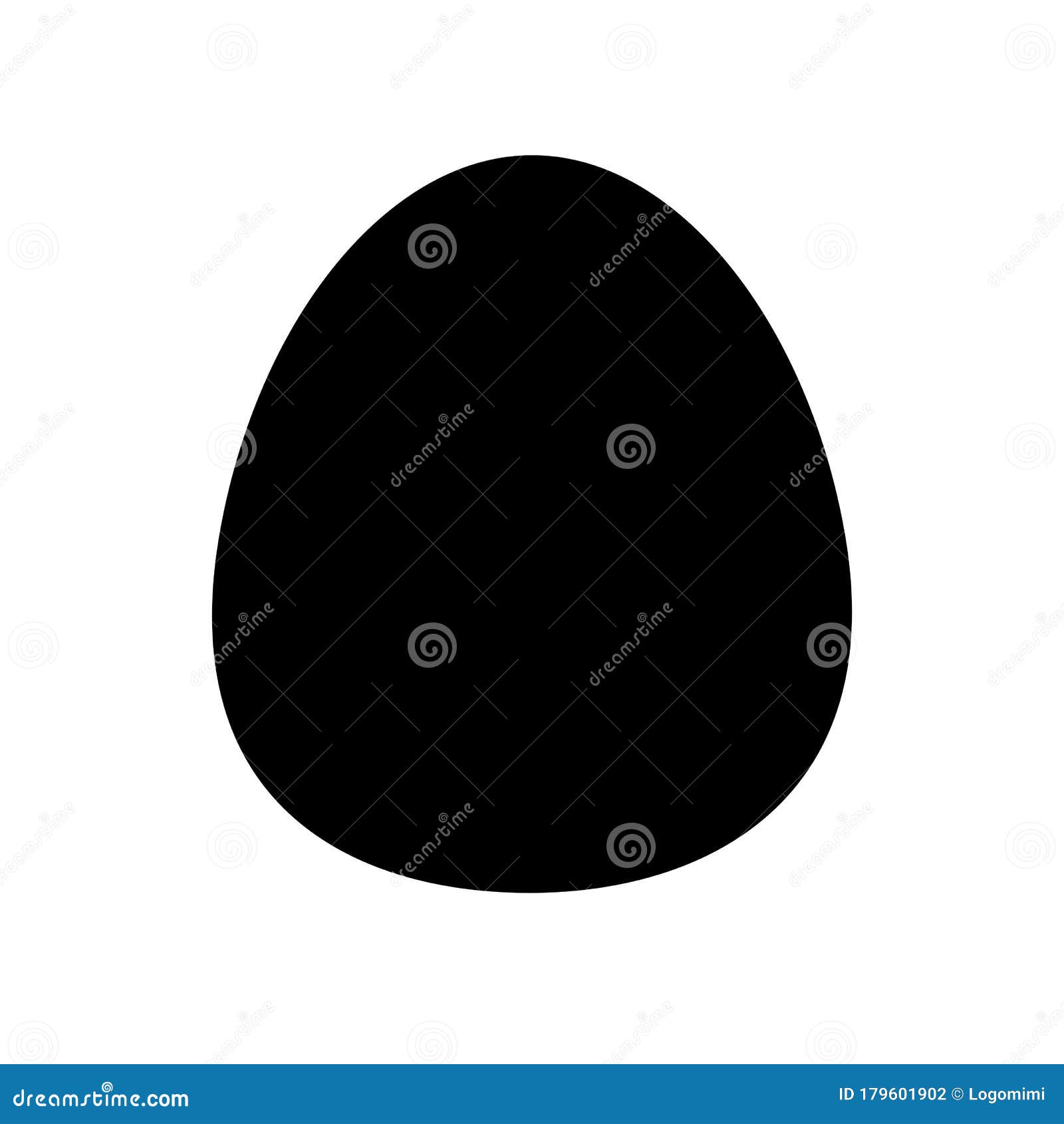 Siluetas De Huevo Vectorial Aisladas En Fondo Blanco Ilustración del ...