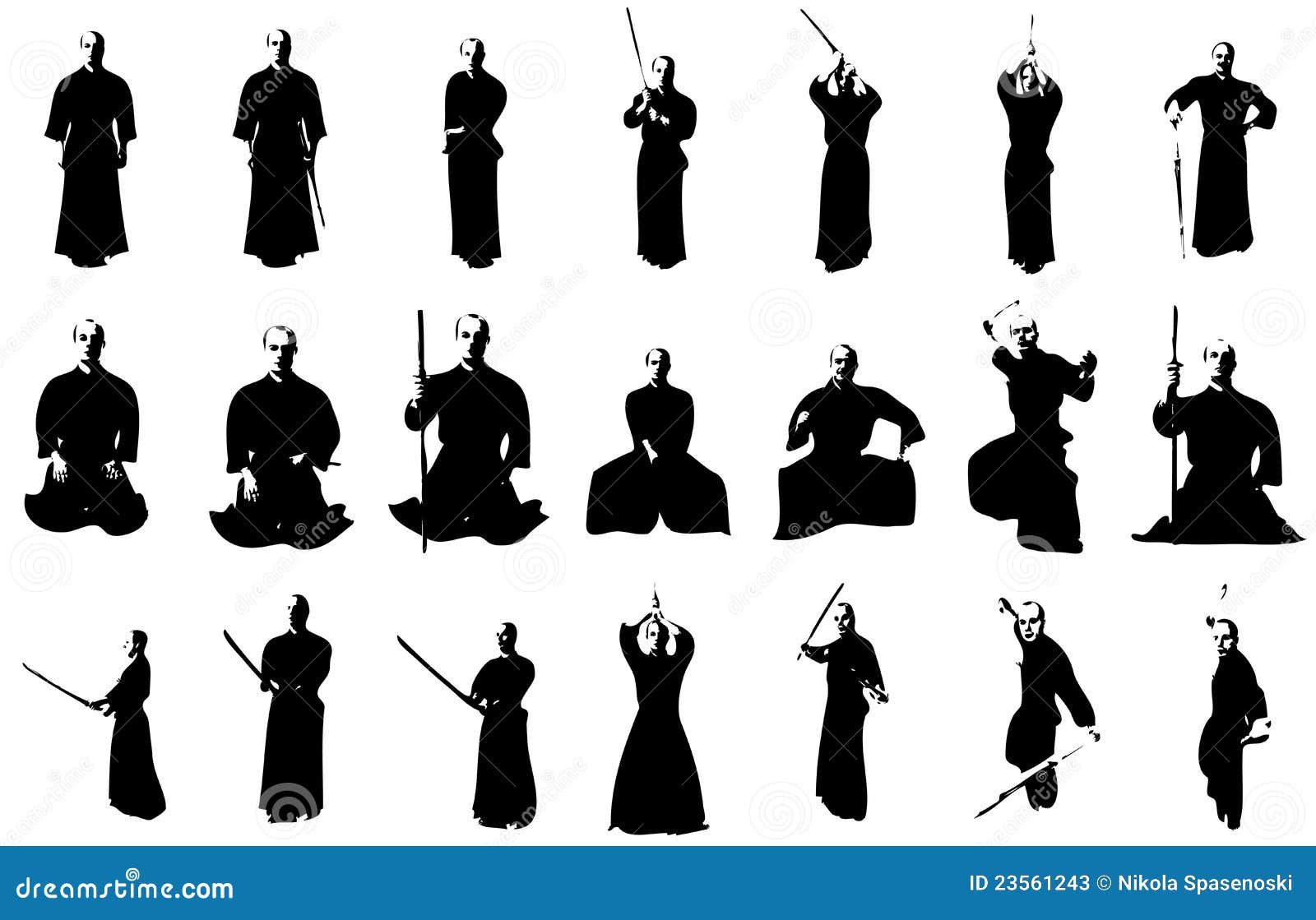 Siluetas Del Combatiente De Kendo Stock de ilustración - Ilustración de ... Siluetas Del Combatiente De Kendo Stock de ilustración - Ilustración de ...