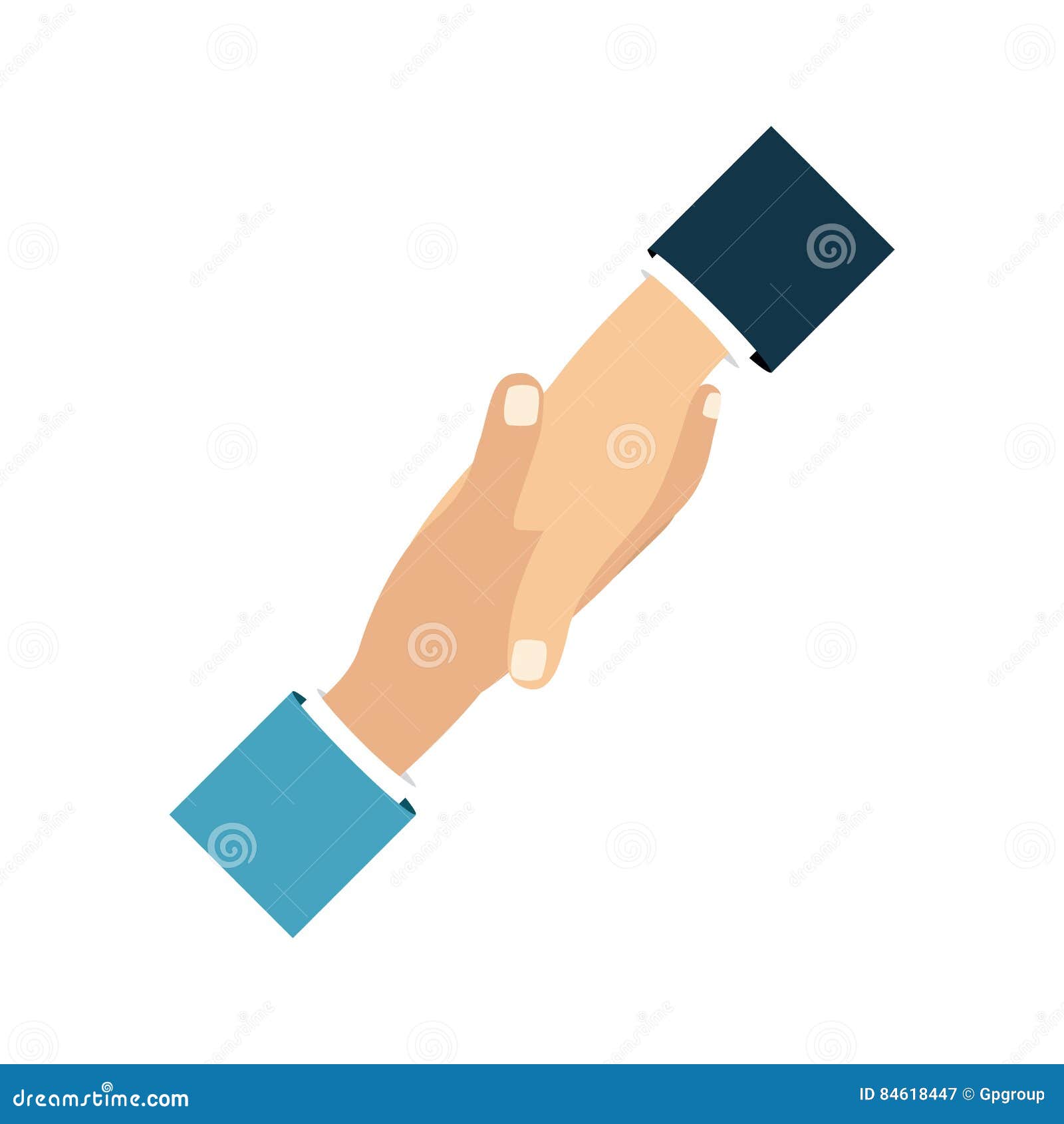 Siluetta Variopinta Con Il Saluto Della Mano Illustrazione Vettoriale ...