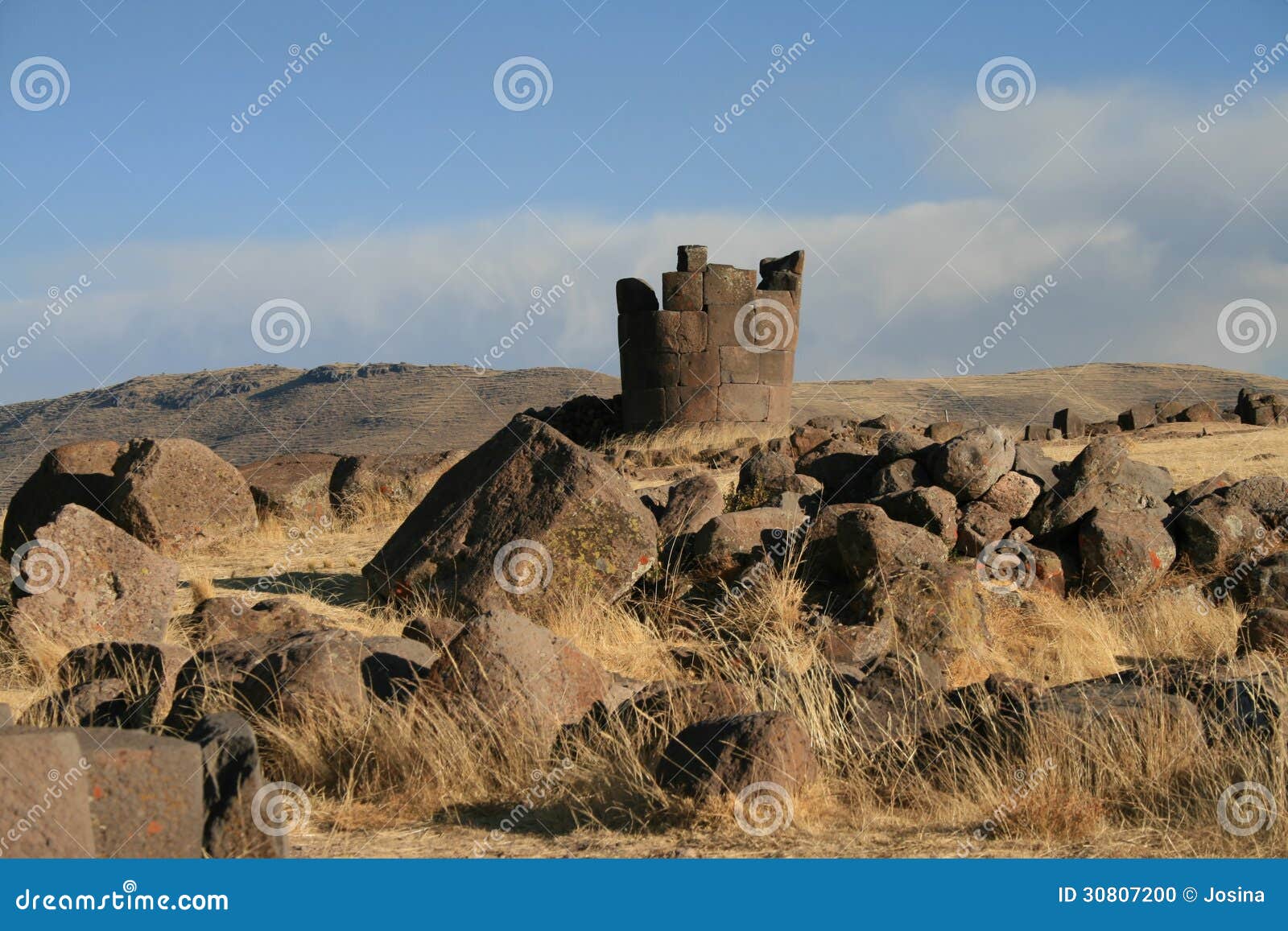 Silustani stock photo. Image of archaeology, america - 30807200