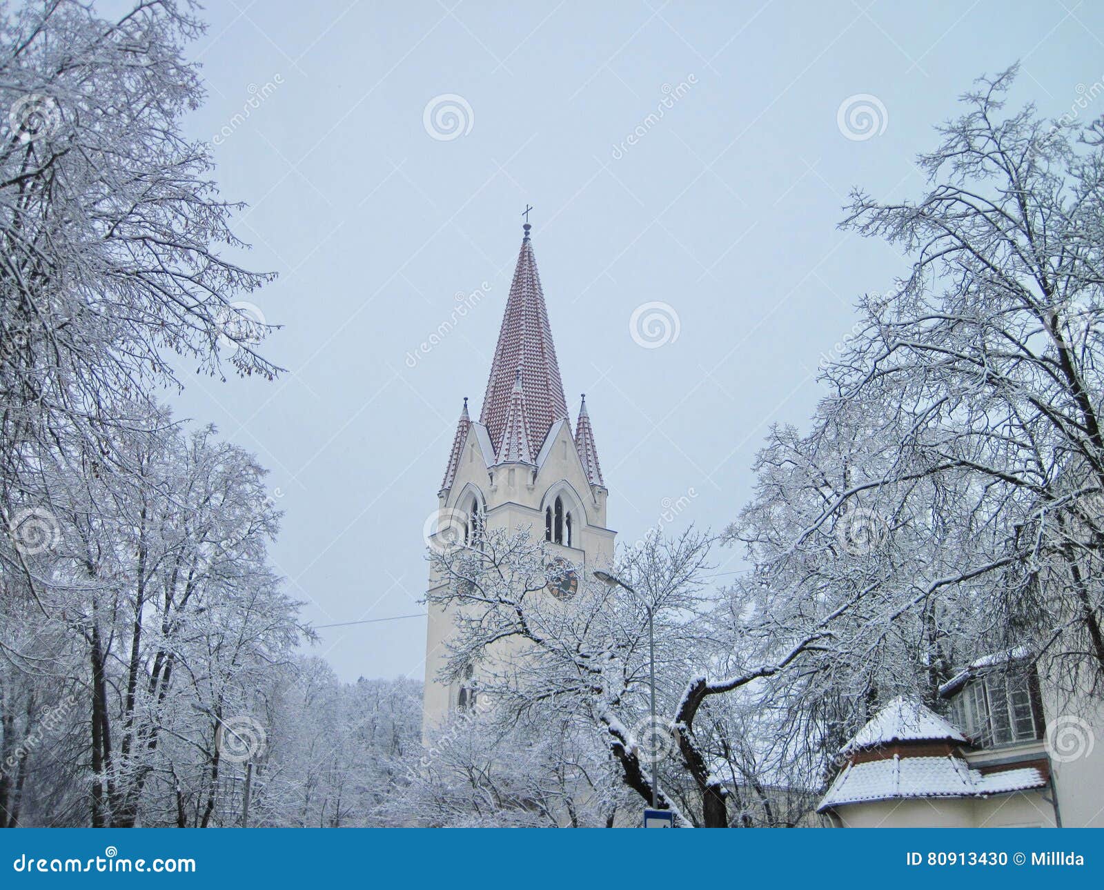 Silute Town Church, Lithuania Stock Photo - Image of town, landmarks ...
