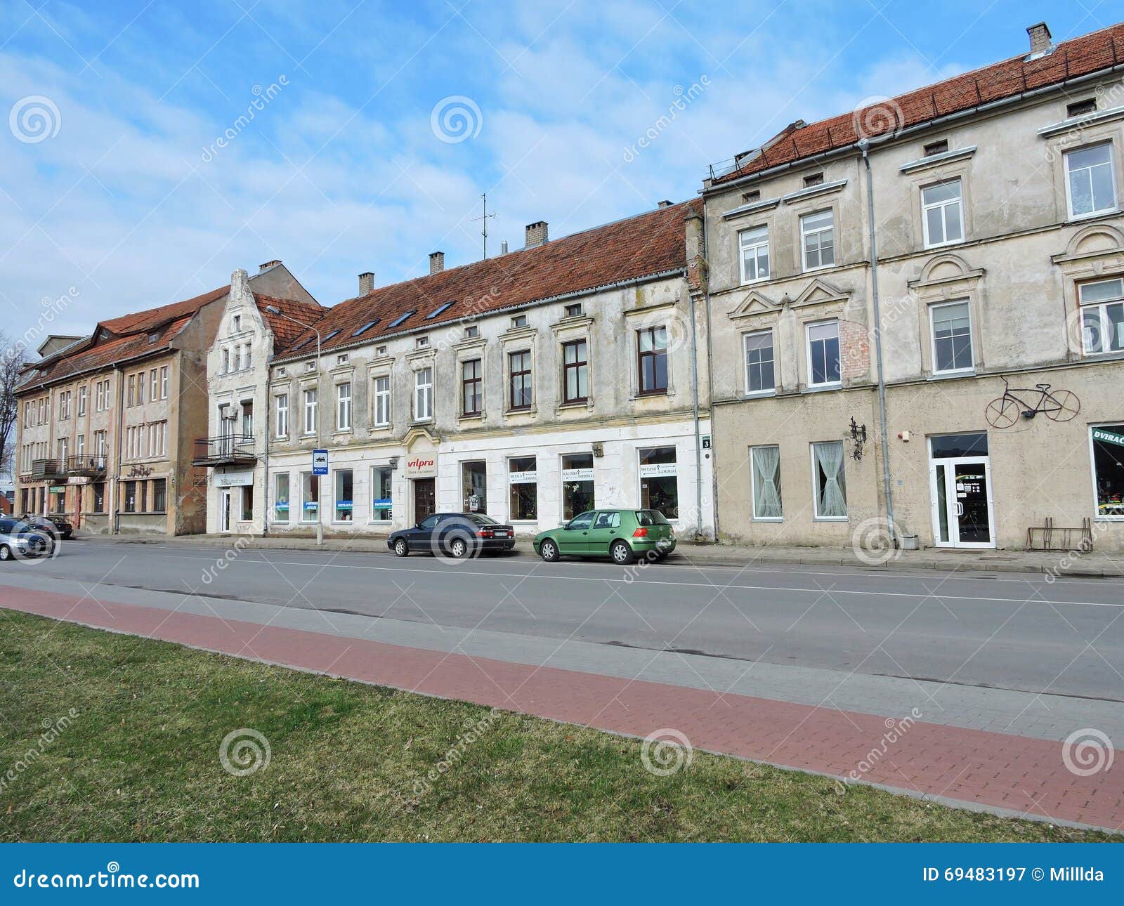 Silute town, Lithuania editorial photography. Image of view - 69483197