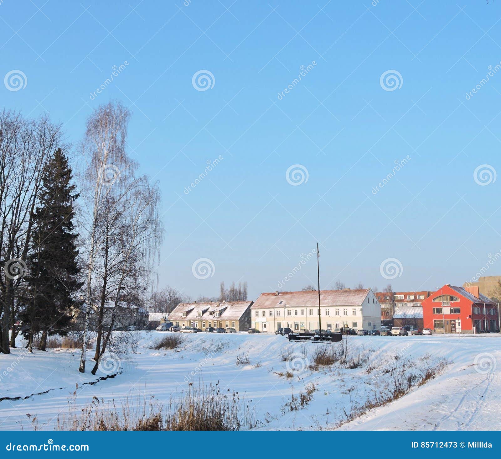 Silute town, Lithuania stock image. Image of architecture - 85712473