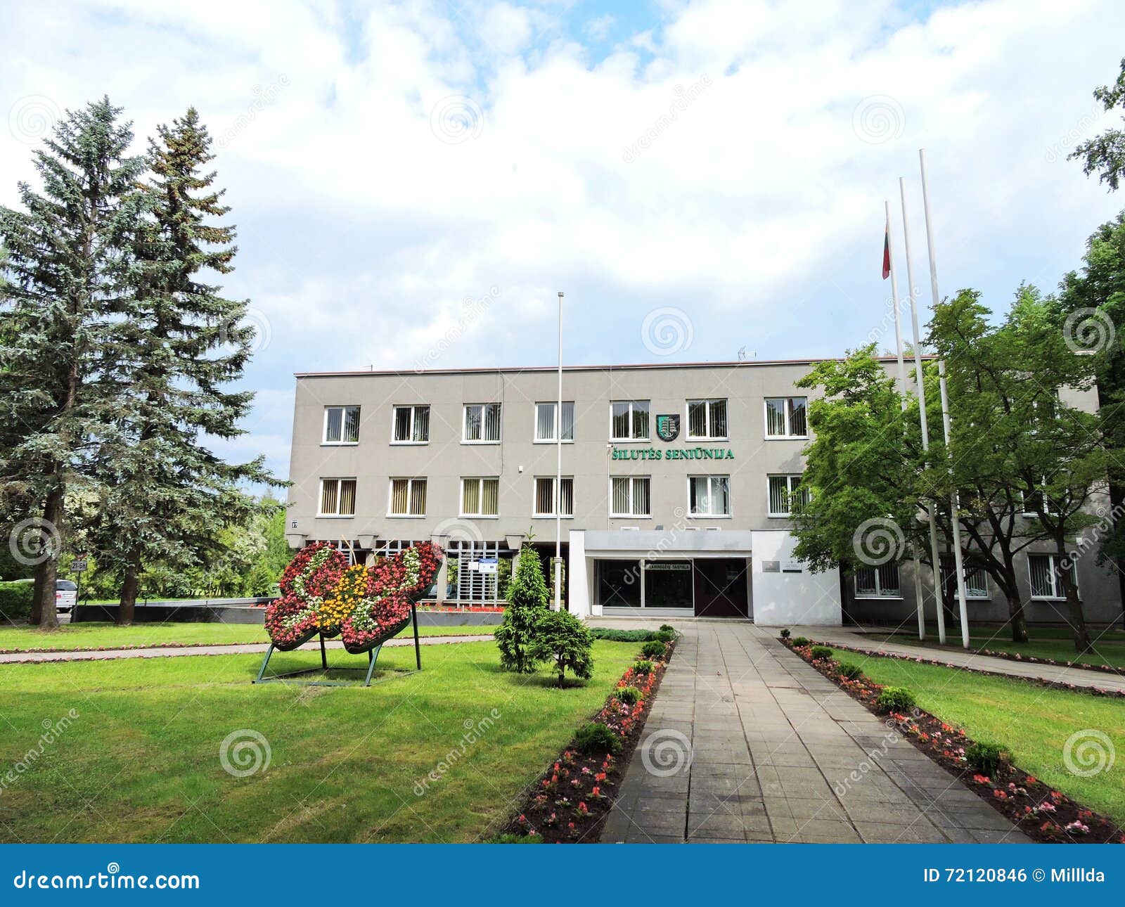 Silute town, Lithuania editorial photo. Image of butterfly - 72120846