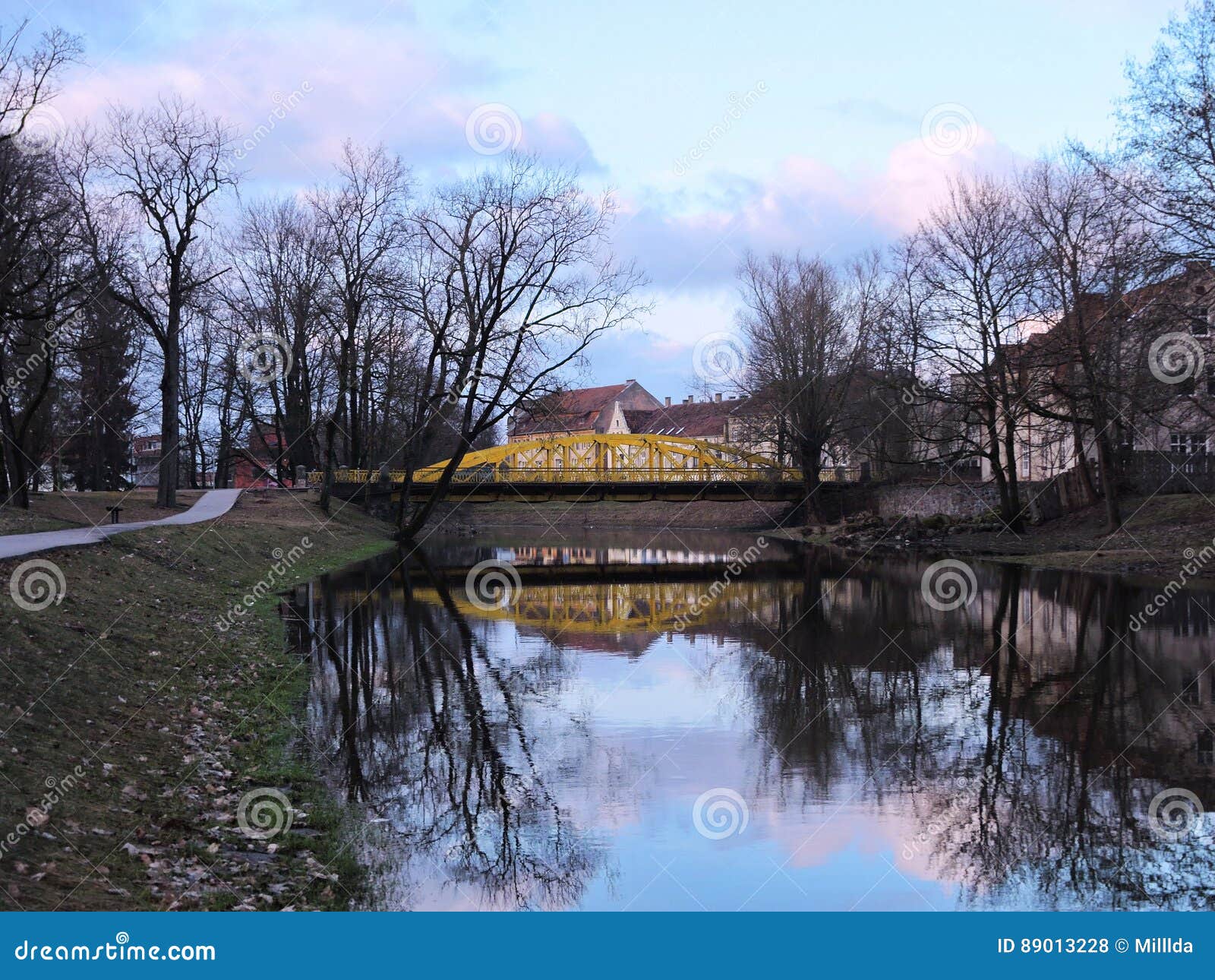 Silute town, Lithuania stock photo. Image of cloudy, silute - 89013228