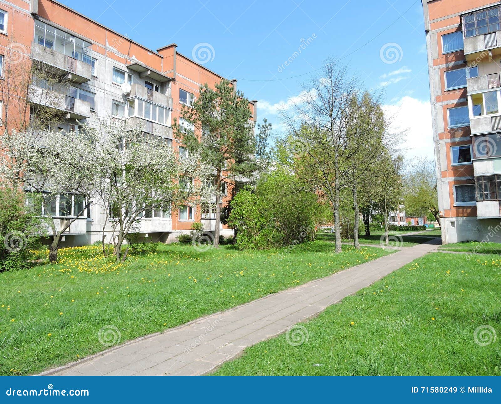 Silute town, Lithuania editorial stock image. Image of windows - 71580249