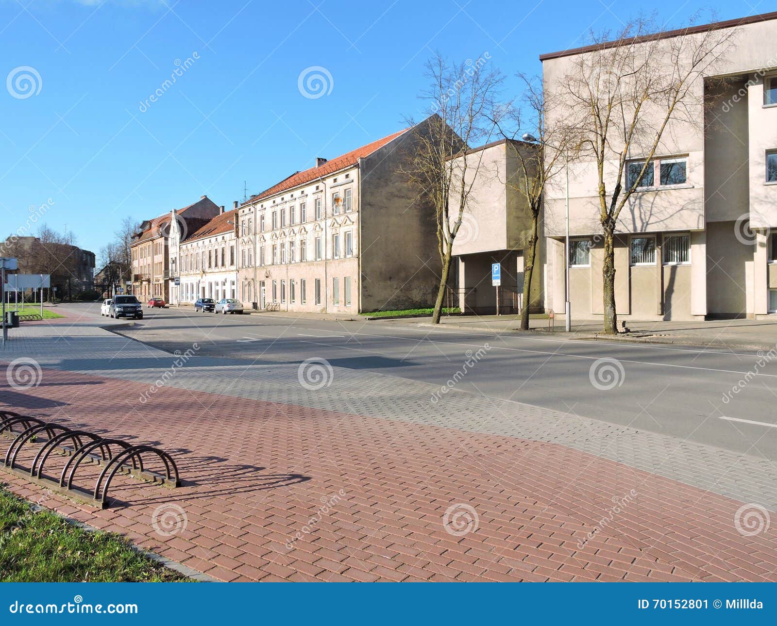 Silute town, Lithuania editorial photo. Image of building - 70152801