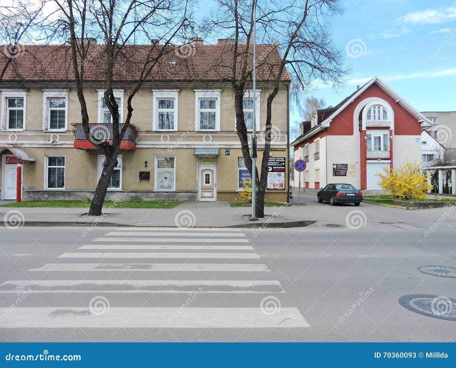 Silute town, Lithuania editorial stock photo. Image of background ...