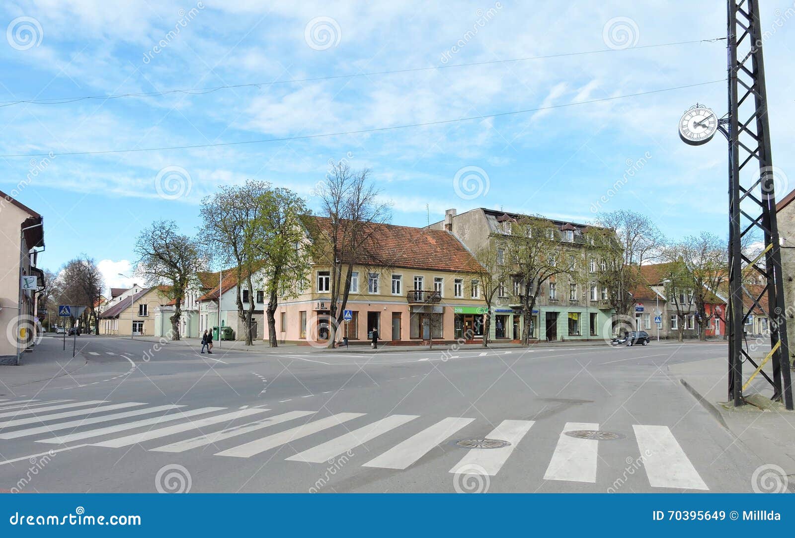 Silute town, Lithuania editorial stock image. Image of home - 70395649