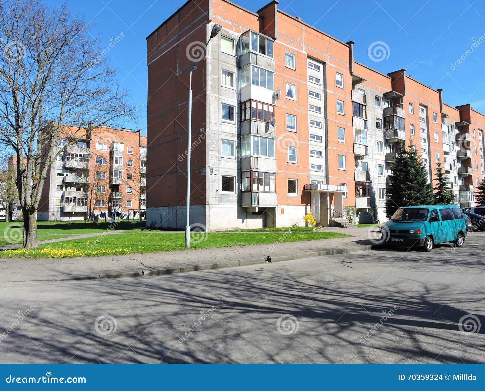 Silute town, Lithuania editorial stock image. Image of windows - 70359324