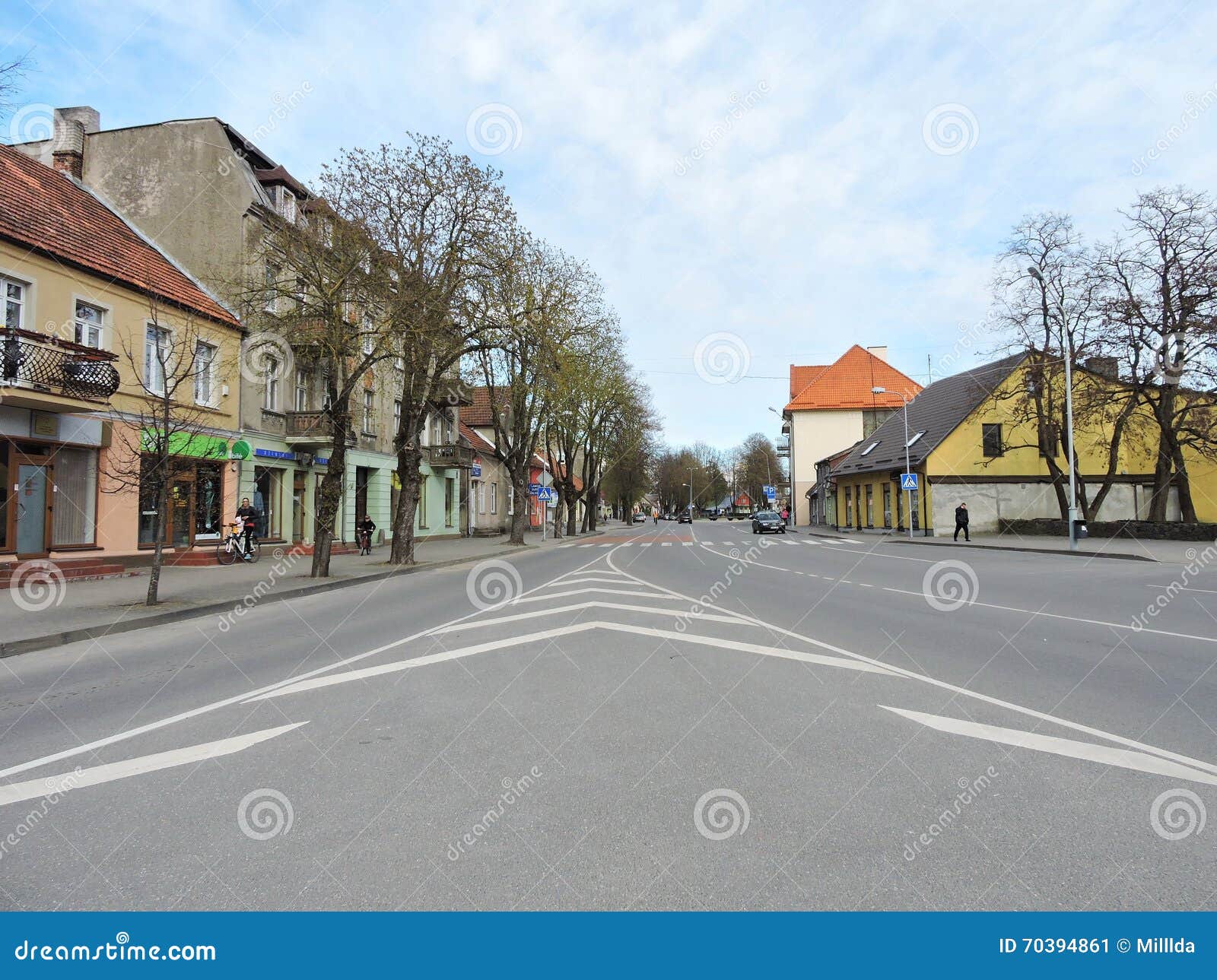 Silute town, Lithuania editorial photo. Image of view - 70394861