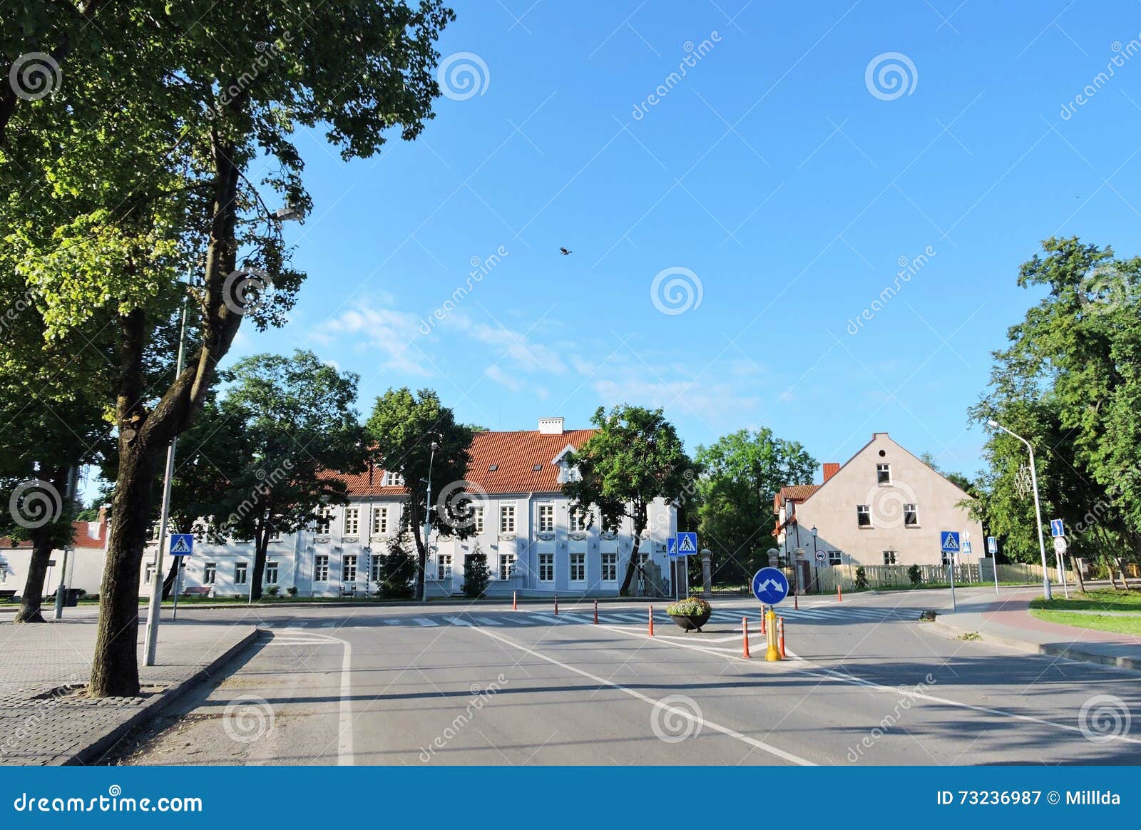 Silute Town Street , Lithuania Editorial Photography - Image of nature ...