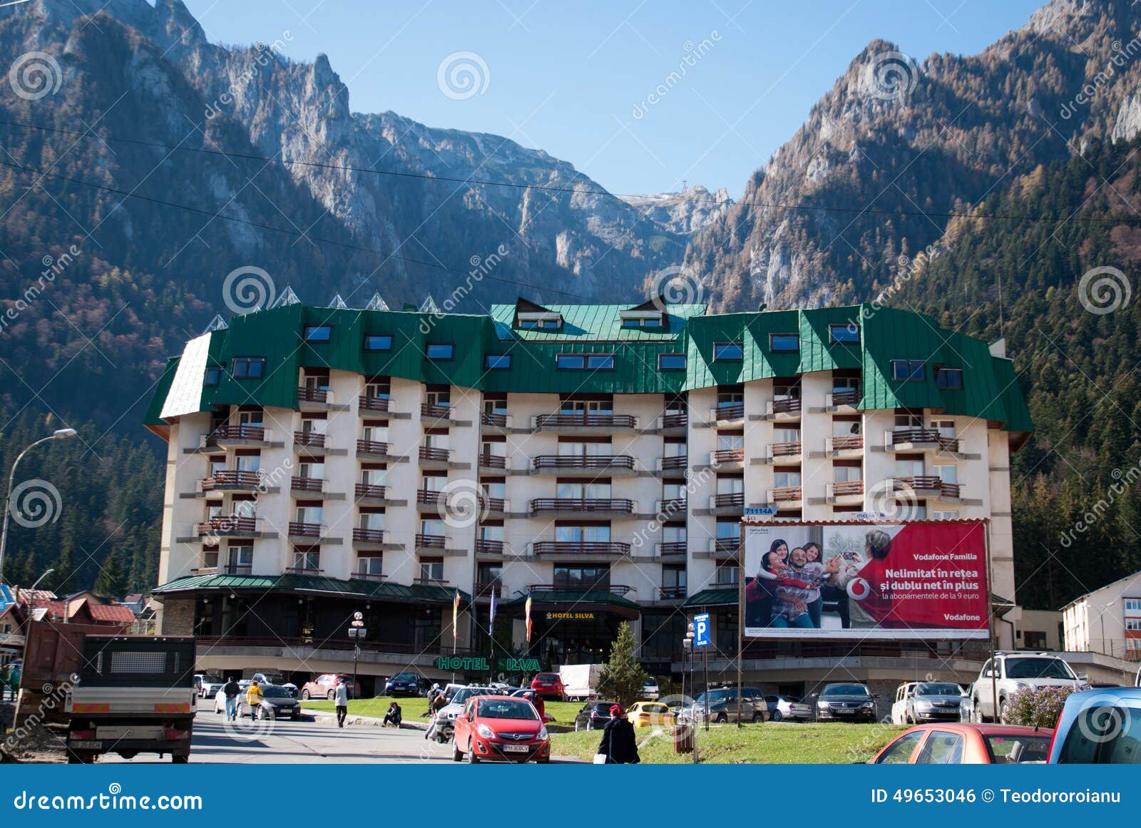 Silva mountain hotel editorial photo. Image of winter - 49653046