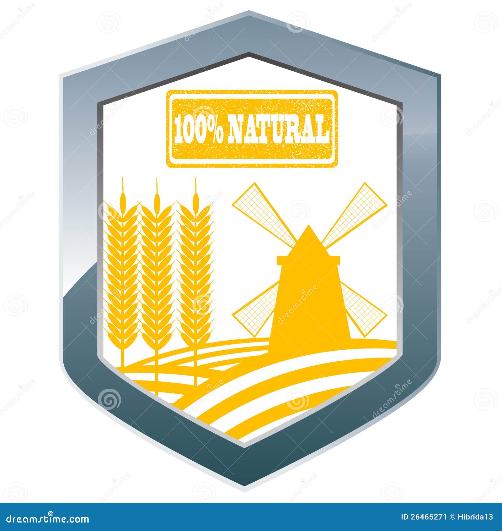 Whole Grain Cereal Bakery Product Vector Icons Templates Set ...