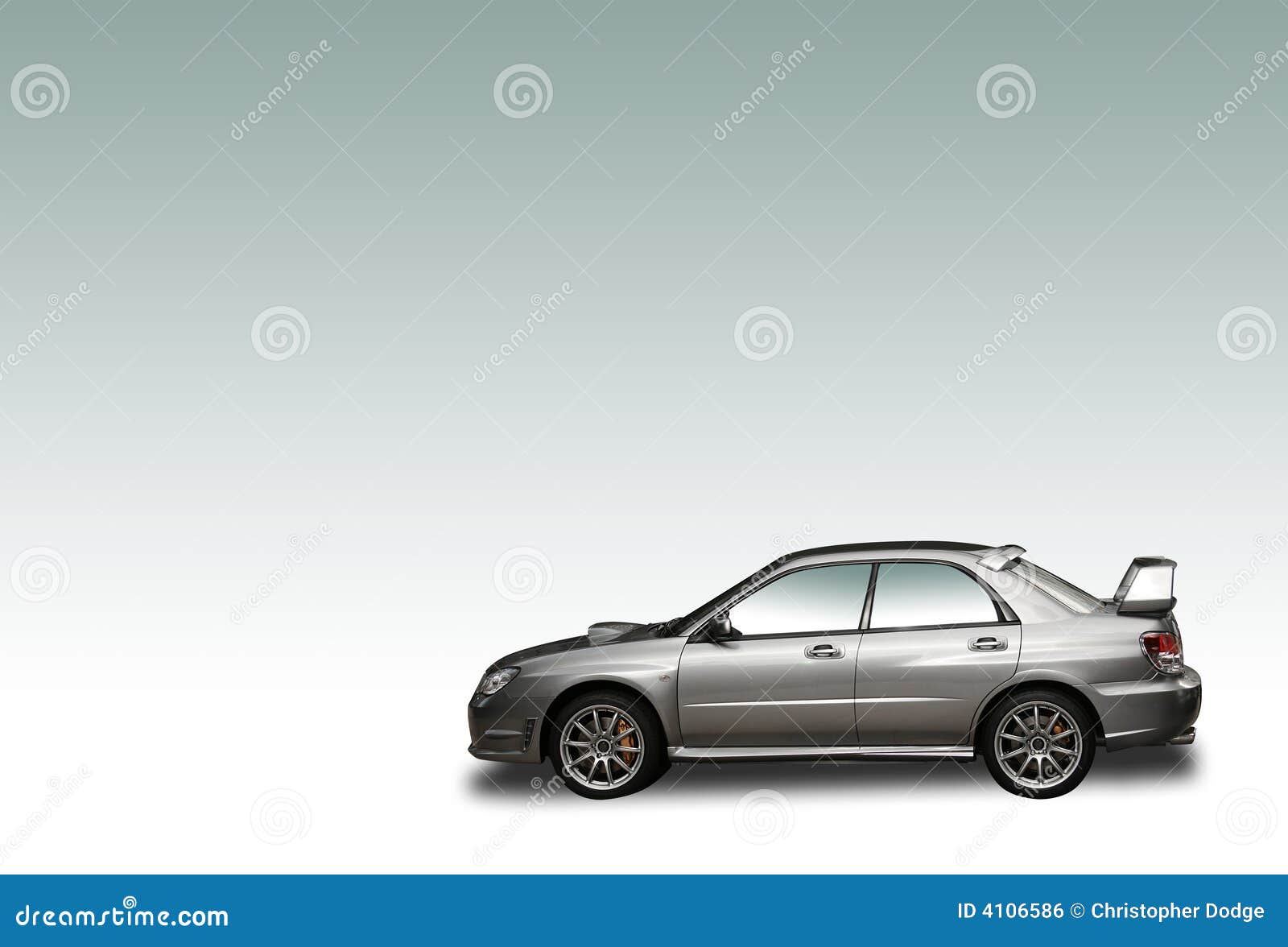 Silver 4WD rally car stock photo. Image of auto, reflection - 4106586