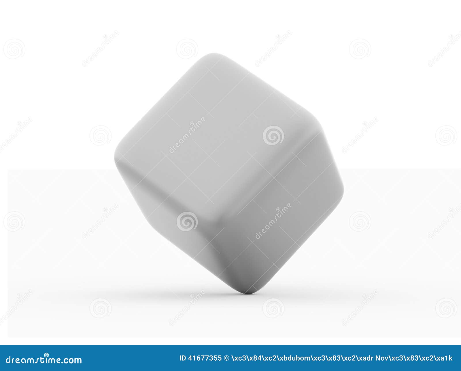Silver Abstract Cubes Isolated on White Stock Illustration ...