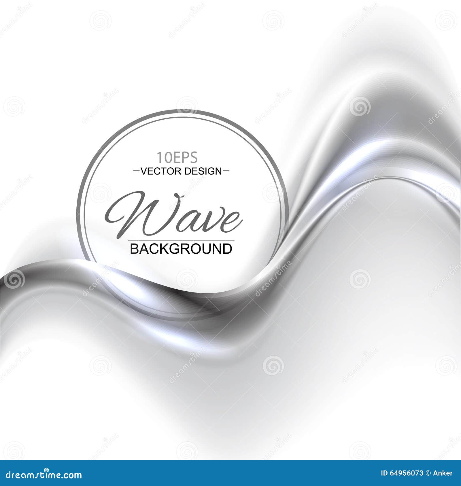 Silver Abstract Vector Background Stock Vector - Illustration of wave ...