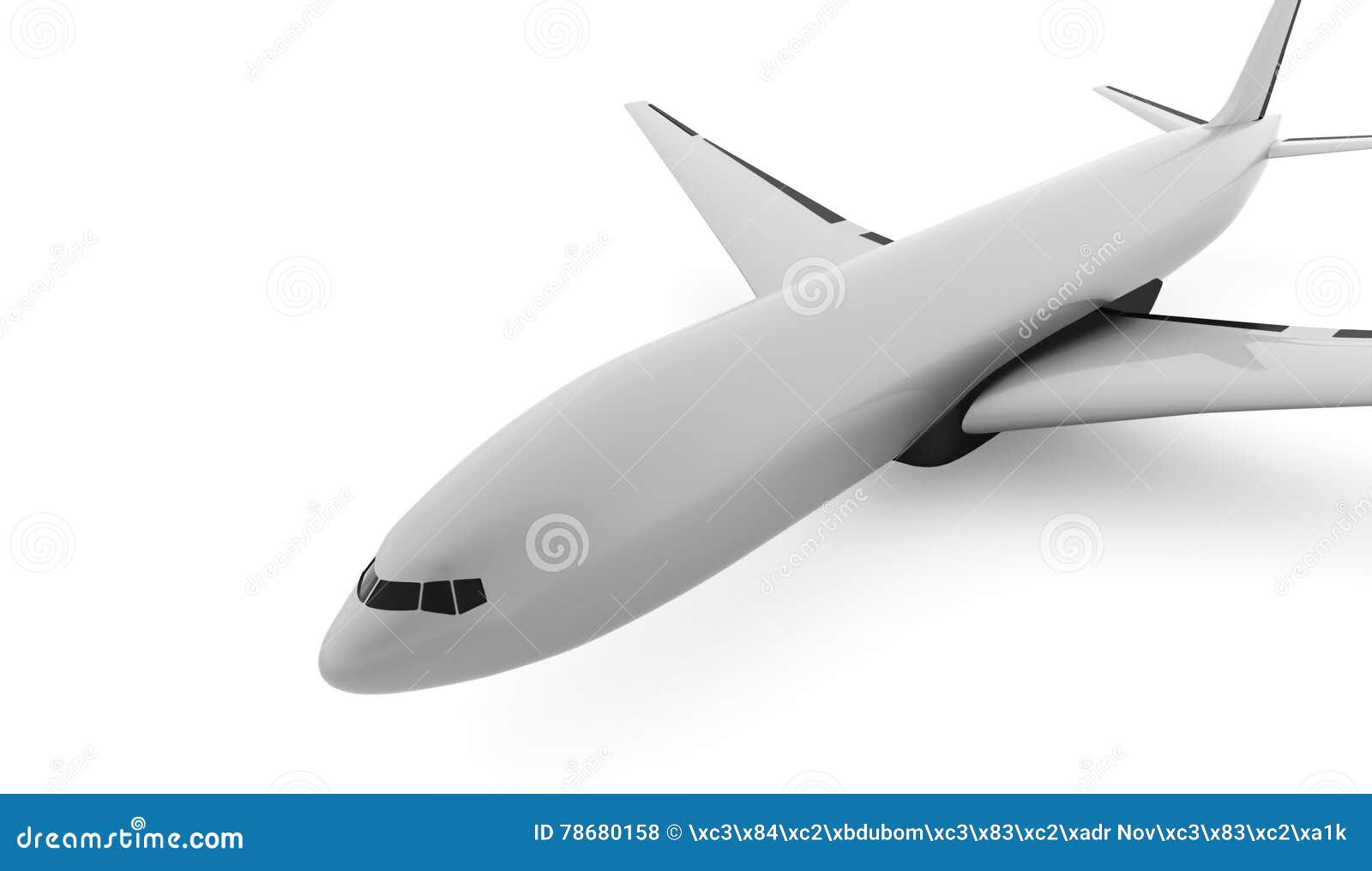 Silver aeroplane isolated stock illustration. Illustration of graphic ...