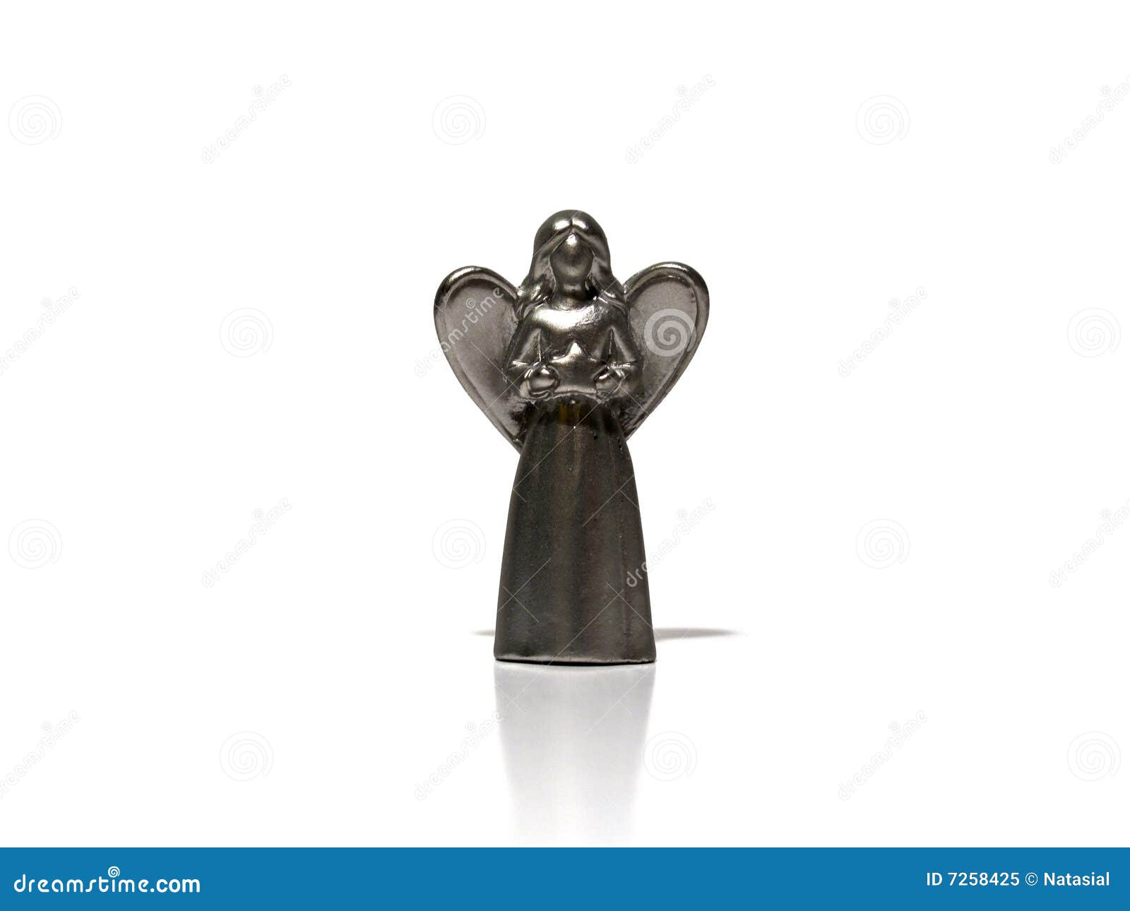 Silver Angel stock image. Image of holiday, silver, figure - 7258425