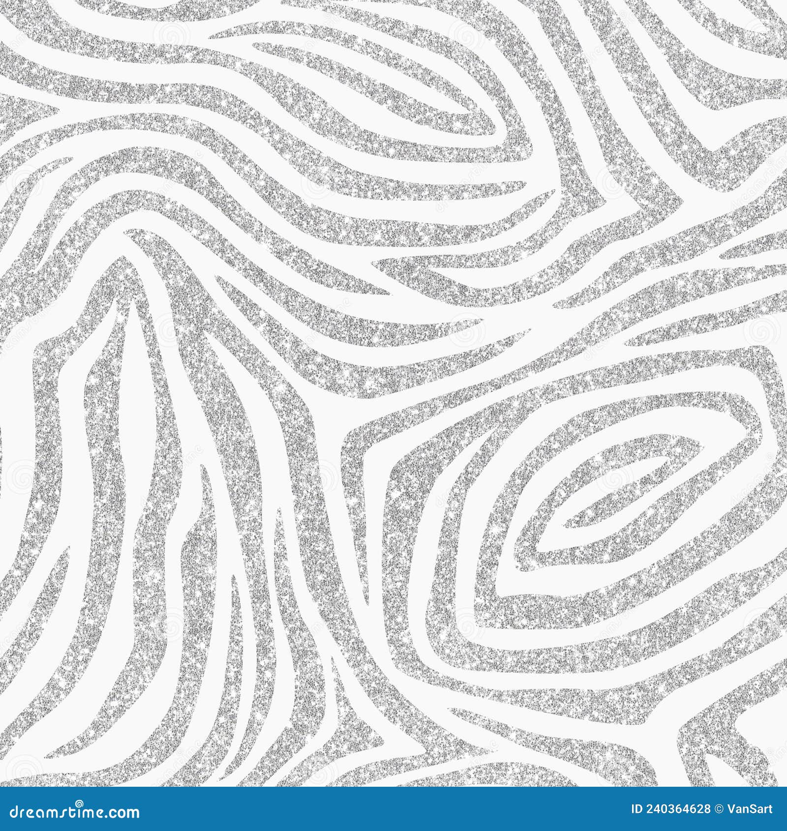 Silver Animal Print Glitter Pattern on White Background Texture ...