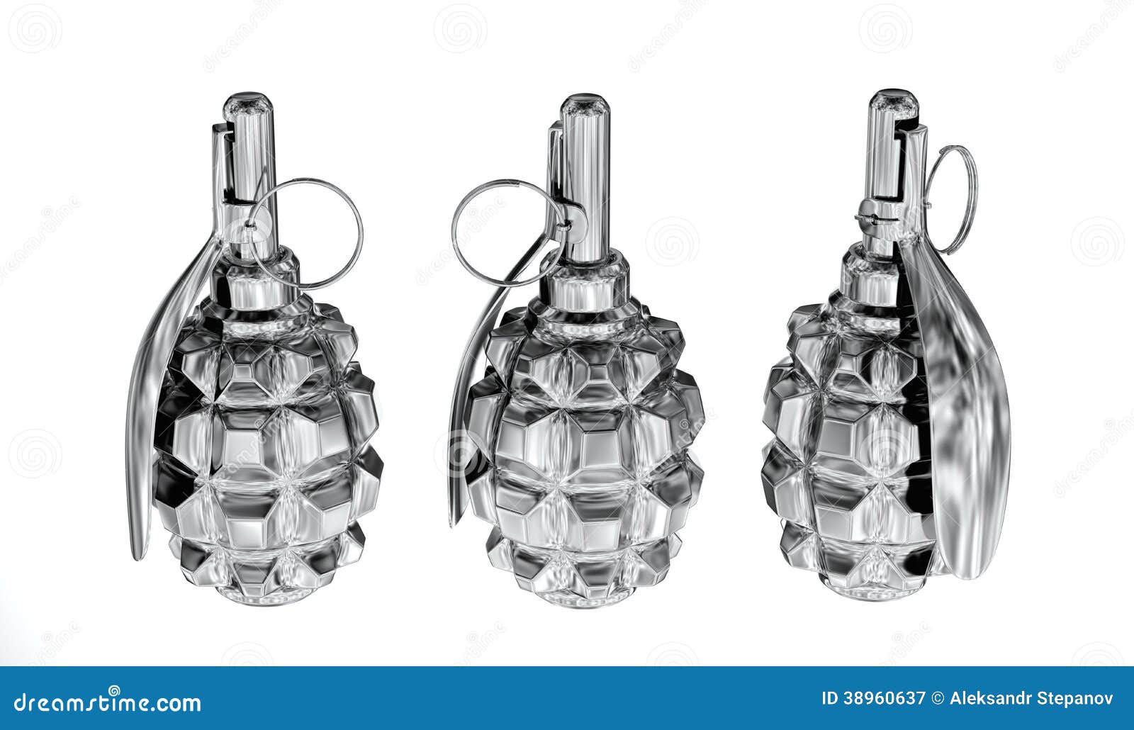 Set Of Three Grenades: RGD-5, F-1, M26 Stock Photo | CartoonDealer.com ...