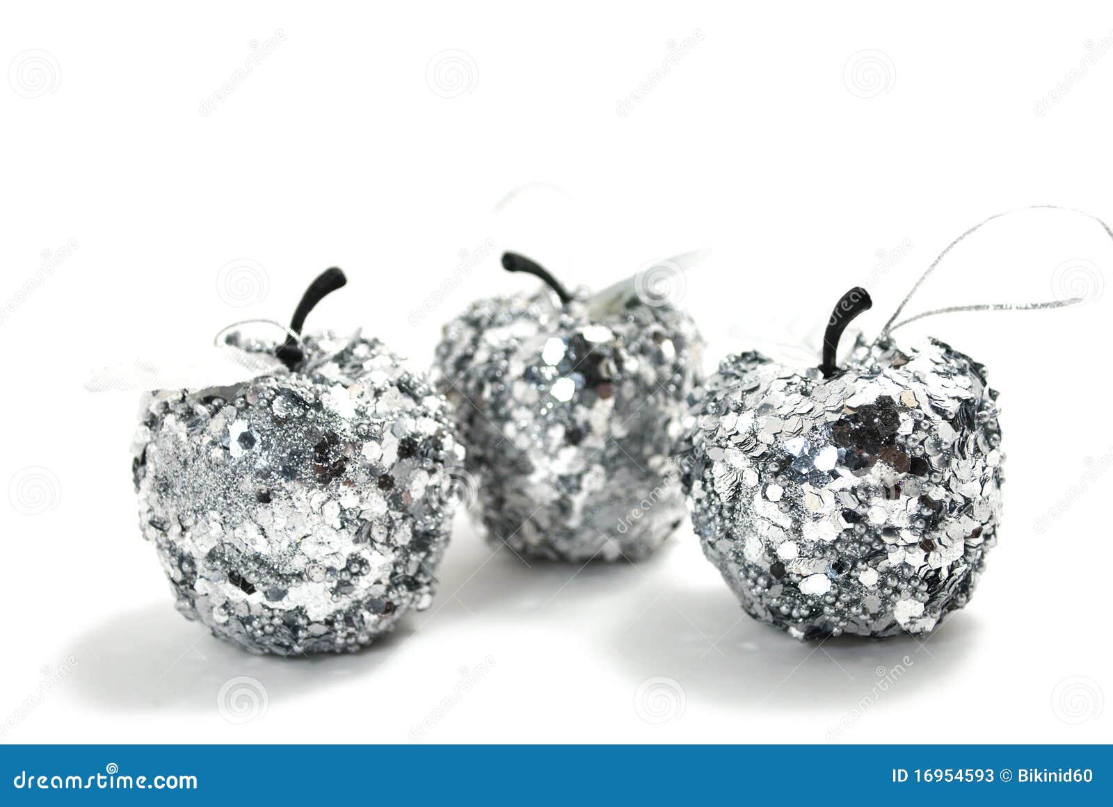 Silver apples stock image. Image of round, tree, isolated - 16954593
