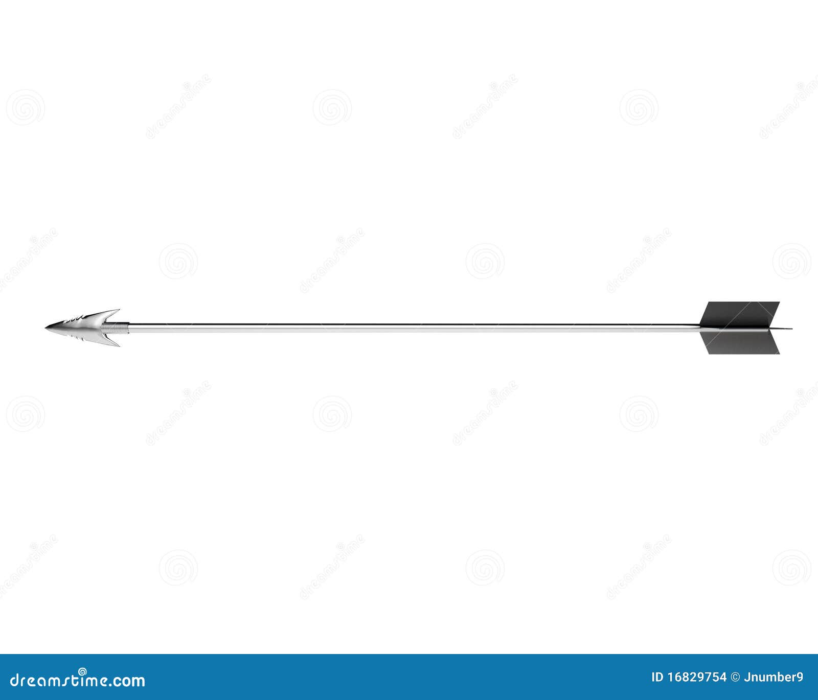 Silver arrow stock illustration. Illustration of white - 16829754