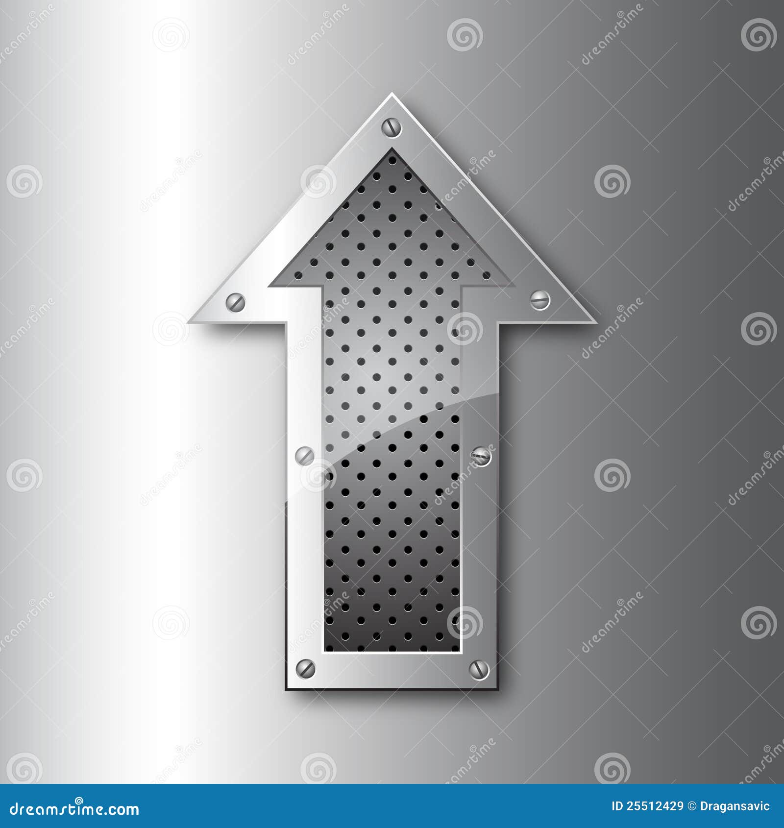 Logo With Silver Arrows Pointing Up