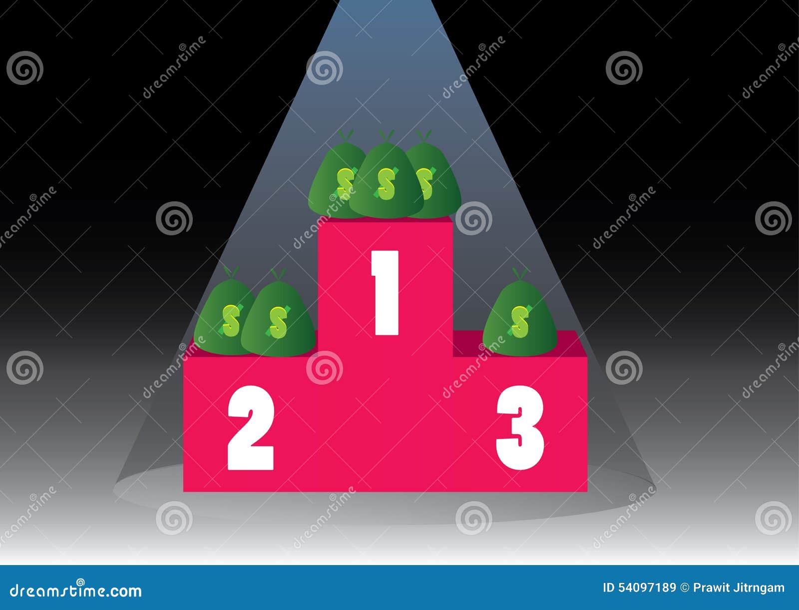 Silver Award Winners stock vector. Illustration of gratification - 54097189