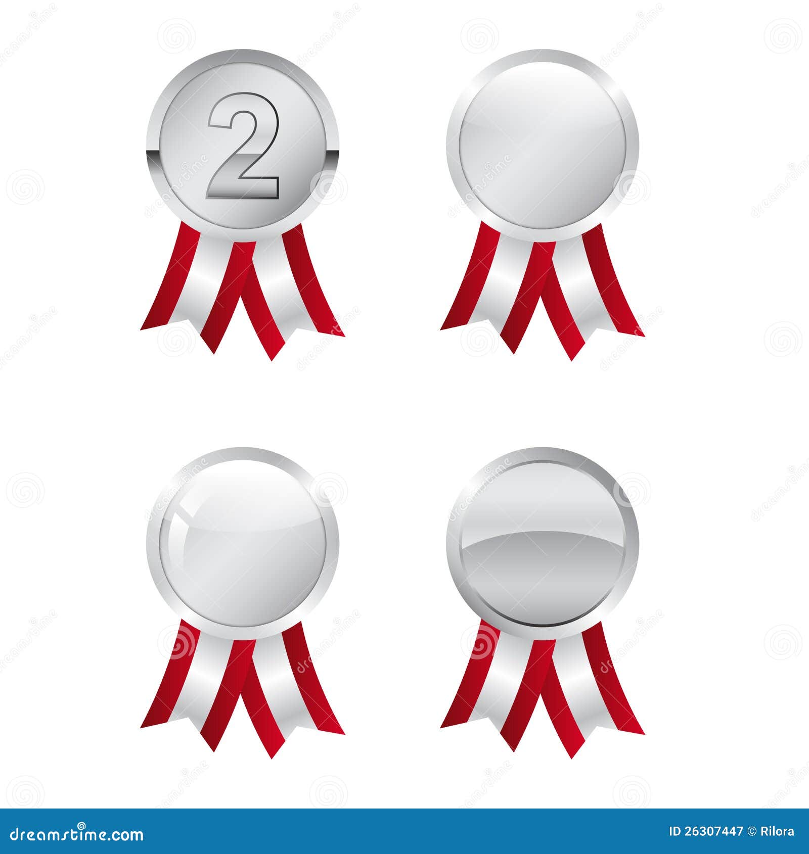 Silver awards stock vector. Illustration of celebration - 26307447