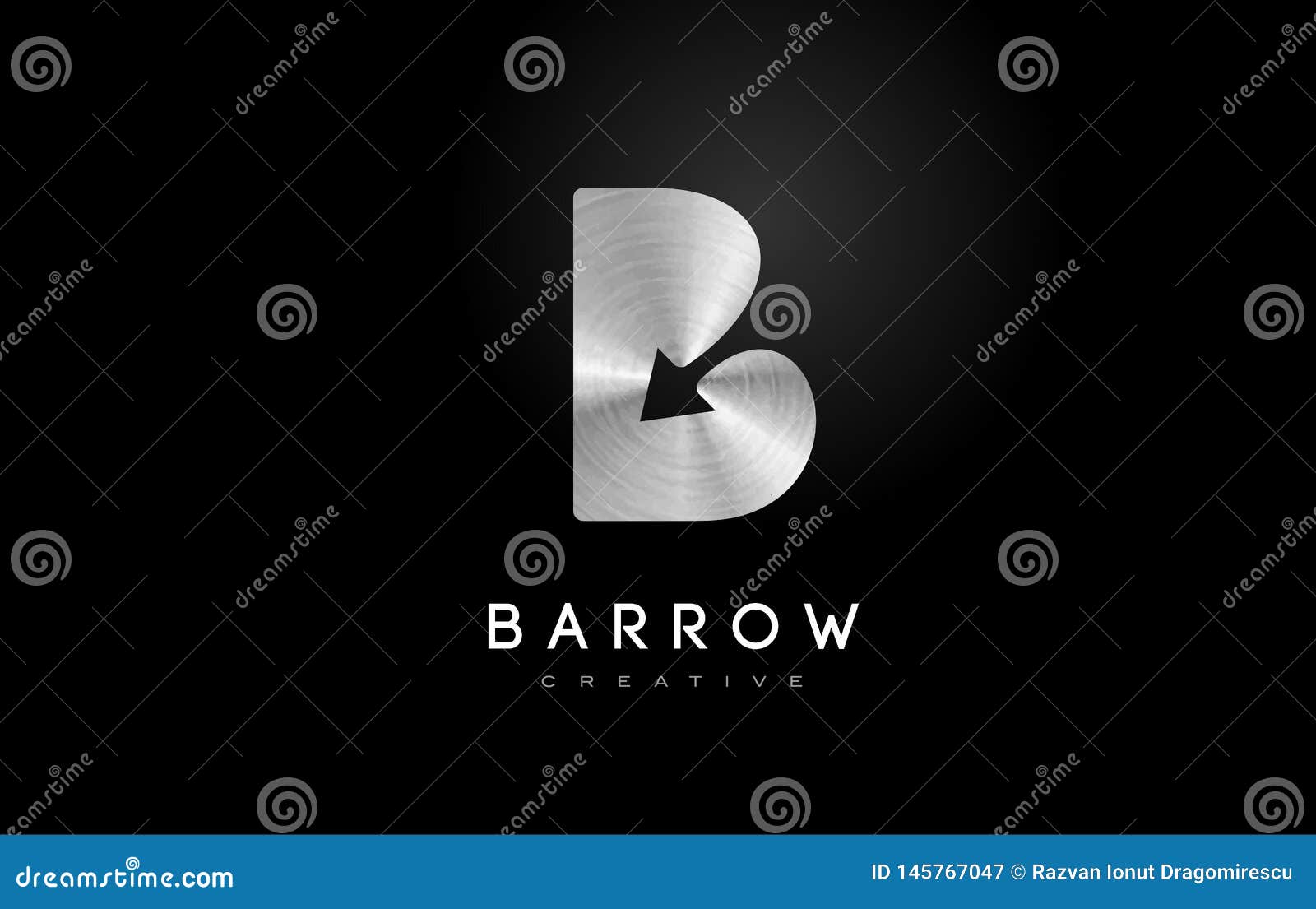 Silver B Logo. B Letter Icon Design Vector Stock Vector - Illustration ...