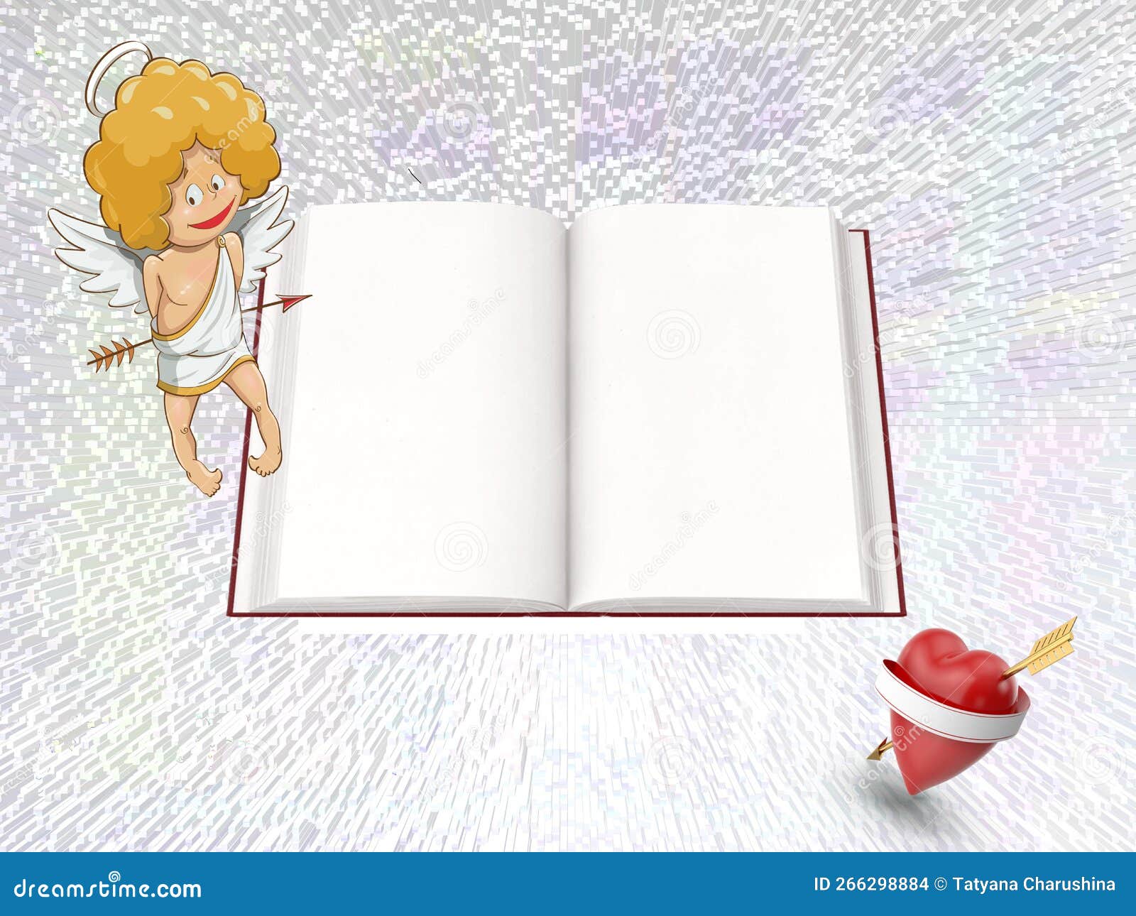 Angel With Bow And Arrow Vector Illustration | CartoonDealer.com #62578300