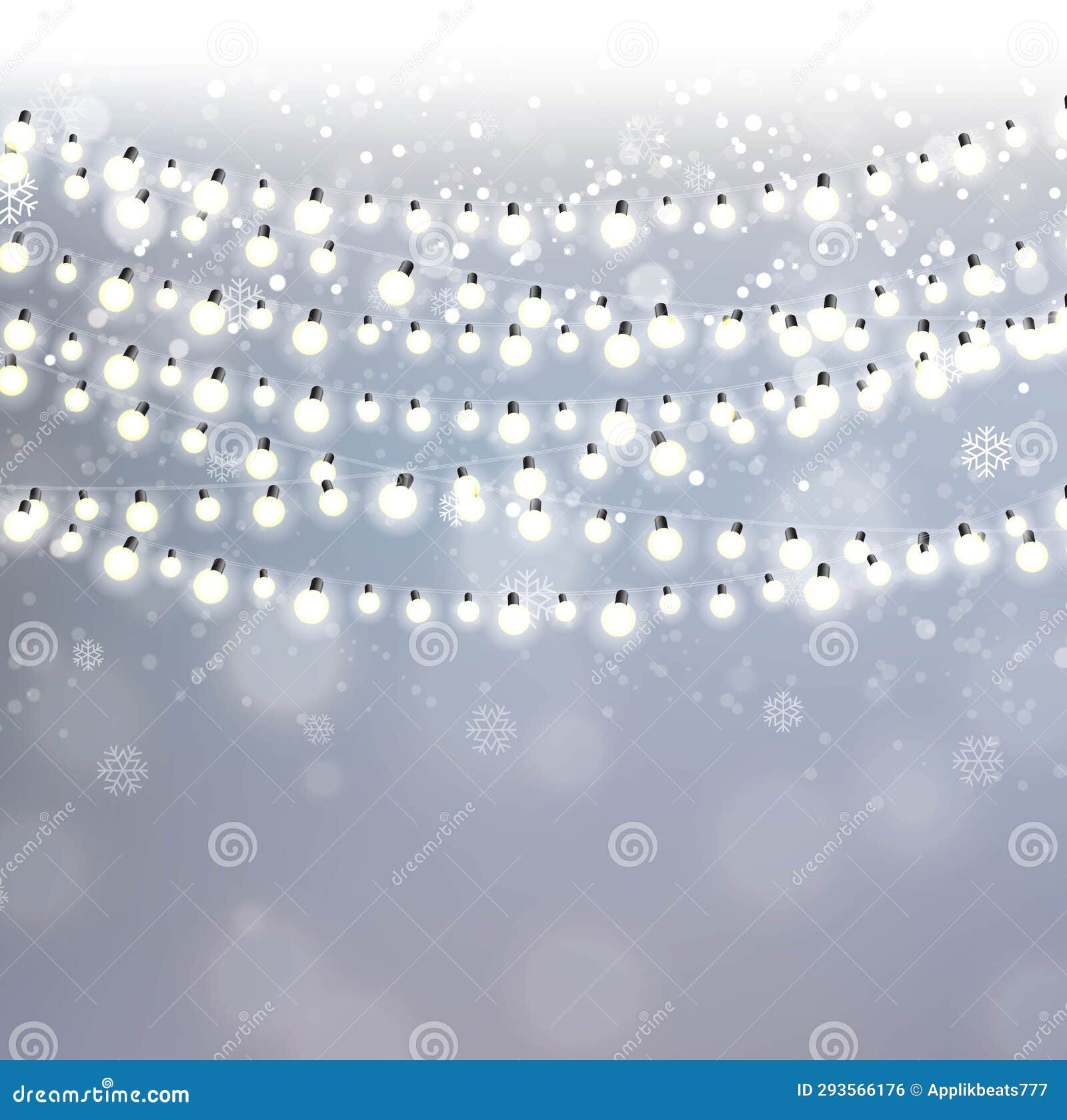 Silver Background with Glowing Light Stock Vector - Illustration of ...