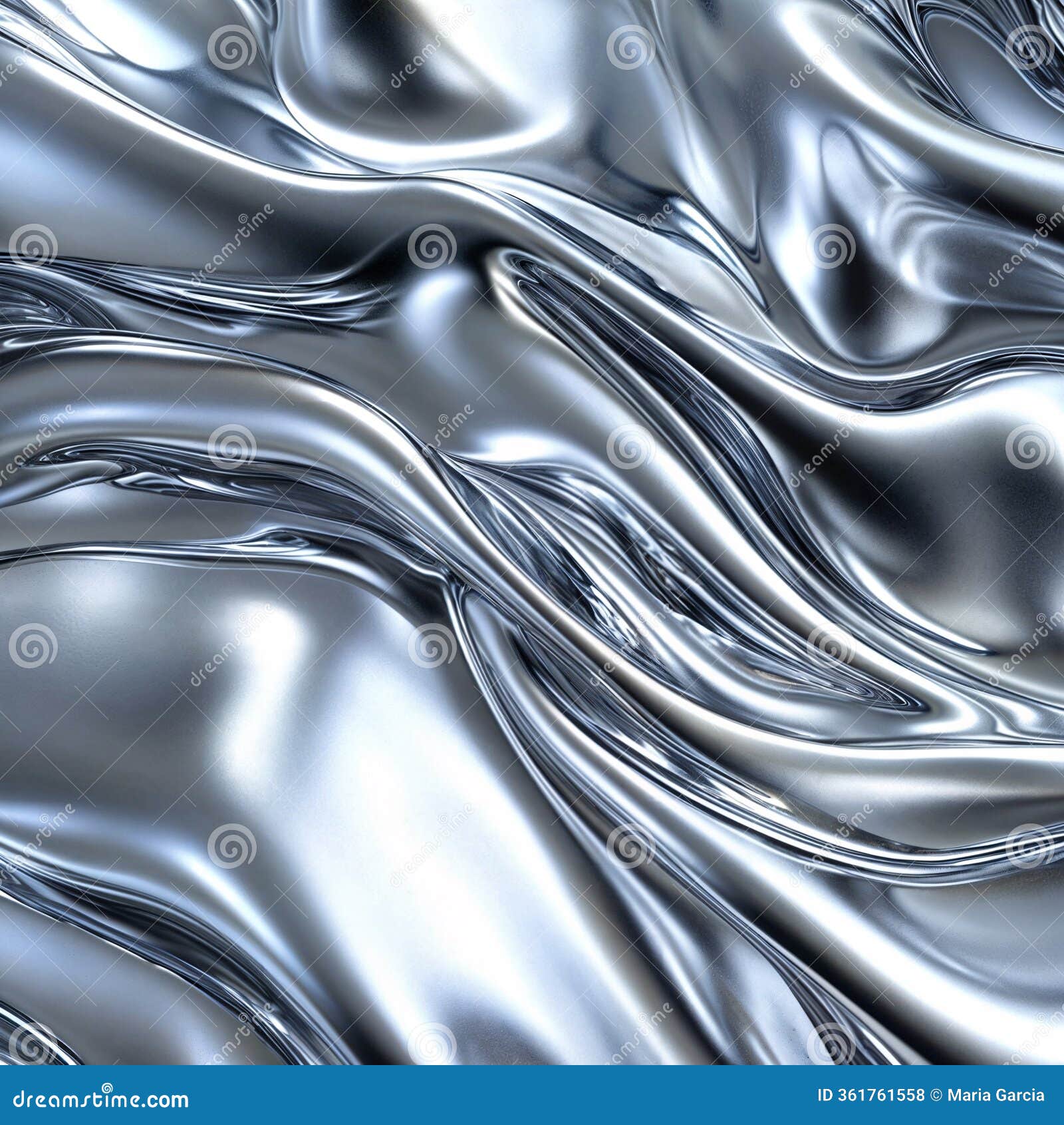 Silver Background with Silver Waves, Texture of Liquid Metal, Metallic ...