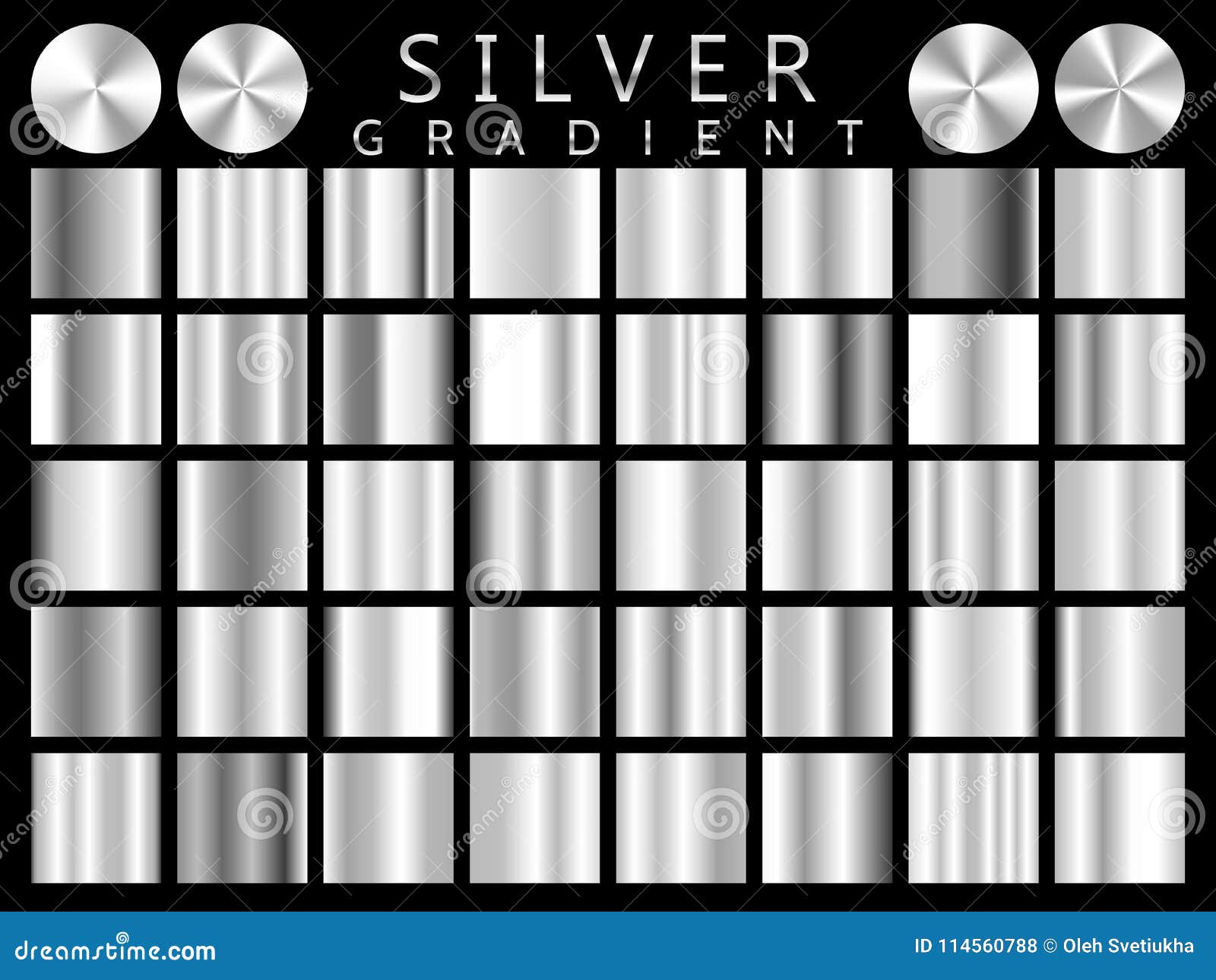Silver Background Texture Vector Icon Seamless Pattern. Light ...