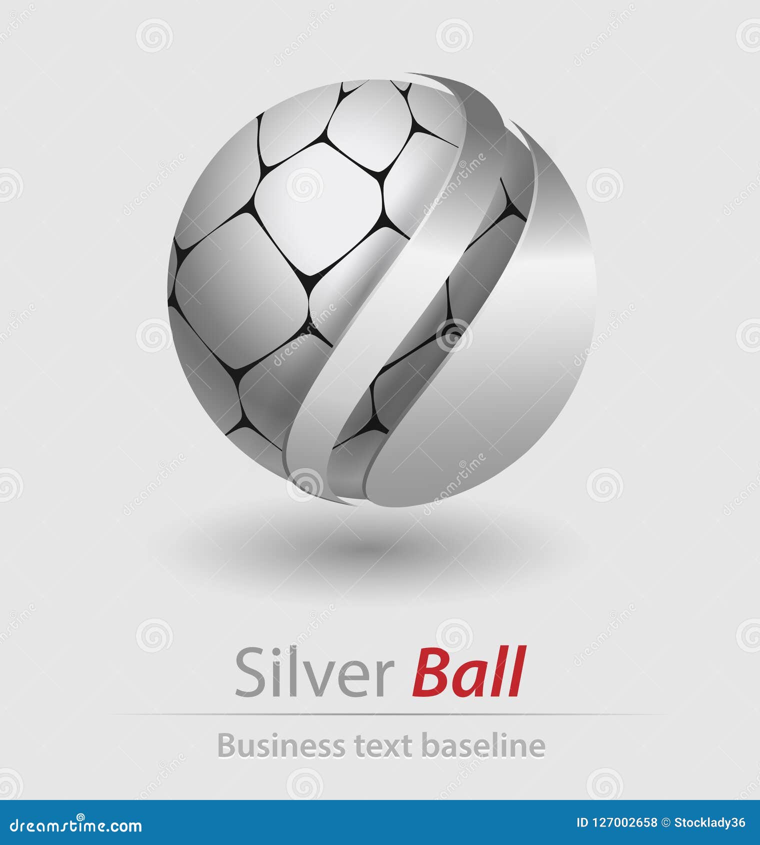 Silver Ball Elegant Vector Logo/icon Stock Vector - Illustration of ...