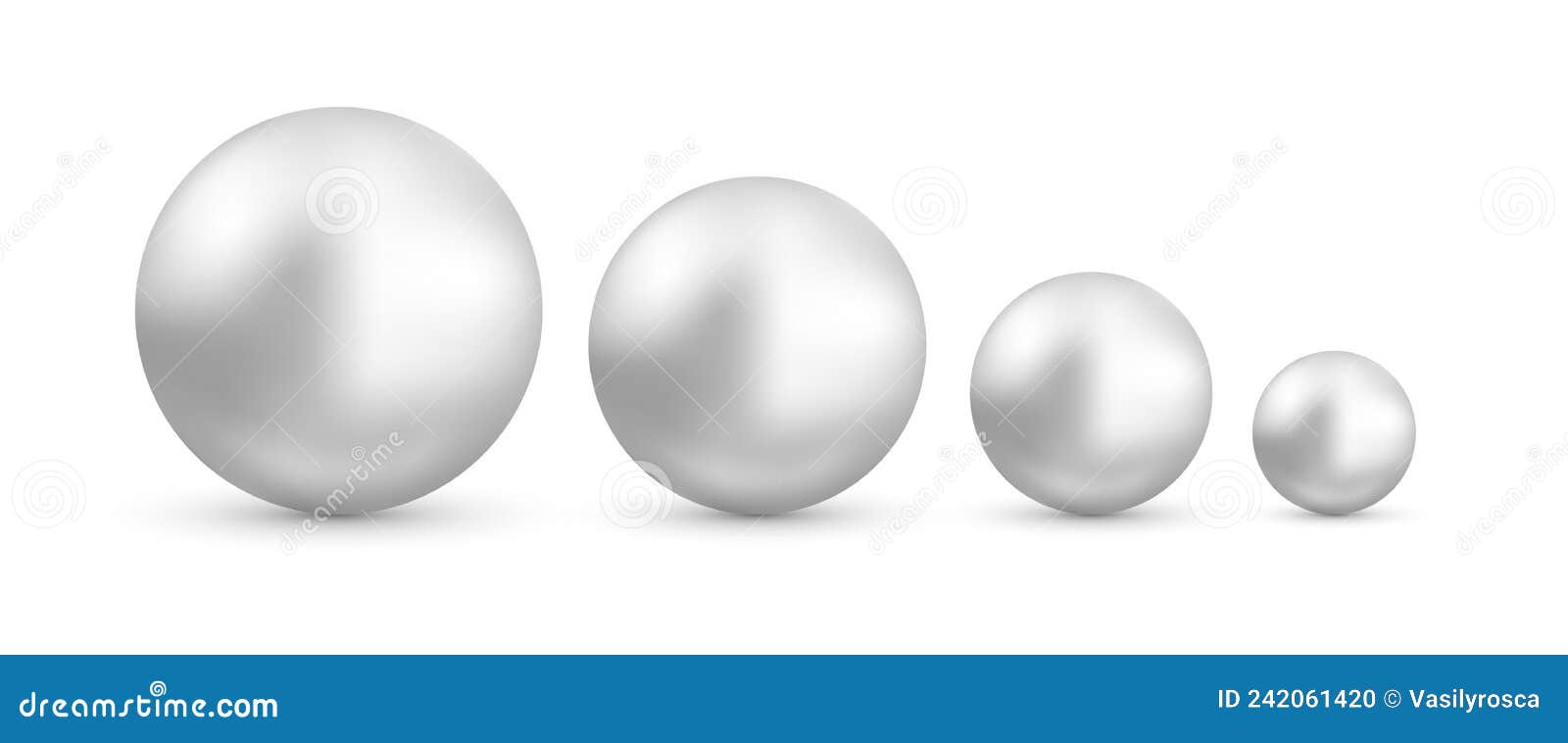 Silver Ball Sphere 3d Button Drop Isolated Molecule Glob Vector Bubble ...