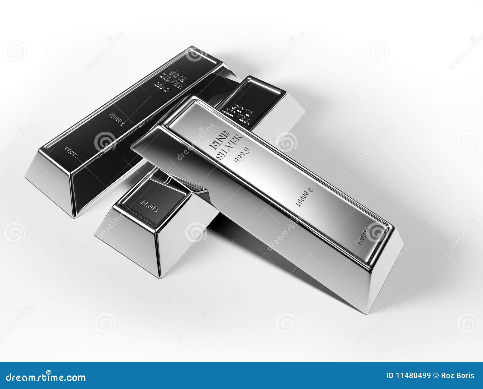 Silver bars stock illustration. Illustration of plating - 11480499