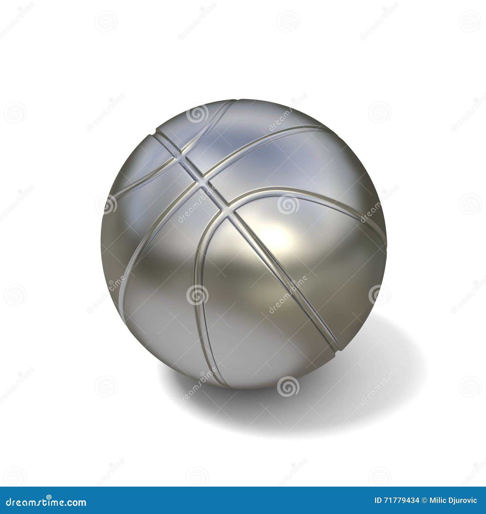 3d Silver Basketball Player Figure Doing Dribble Royalty-Free Stock ...