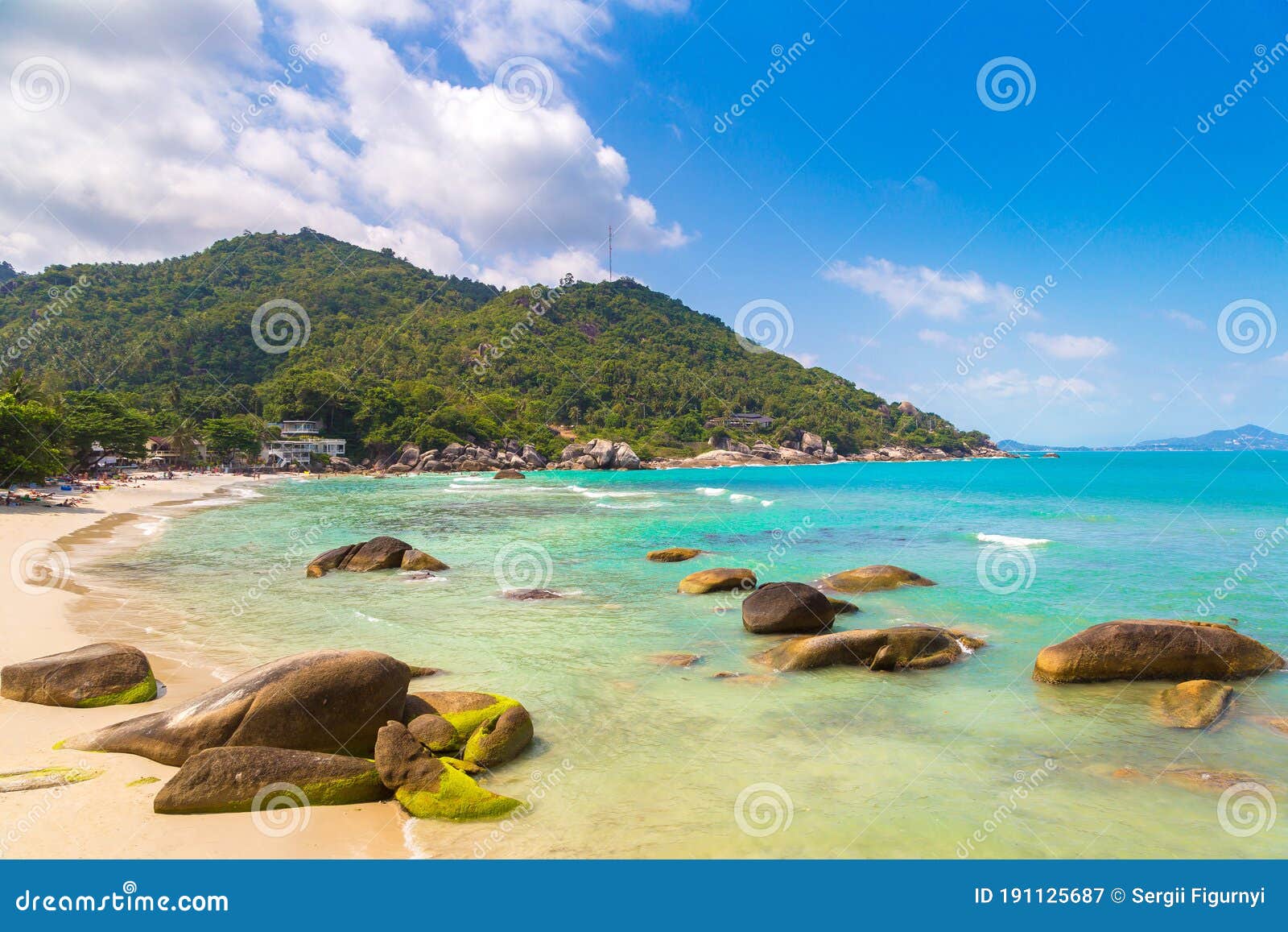 Silver Beach on Samui stock image. Image of samui, exotic - 191125687