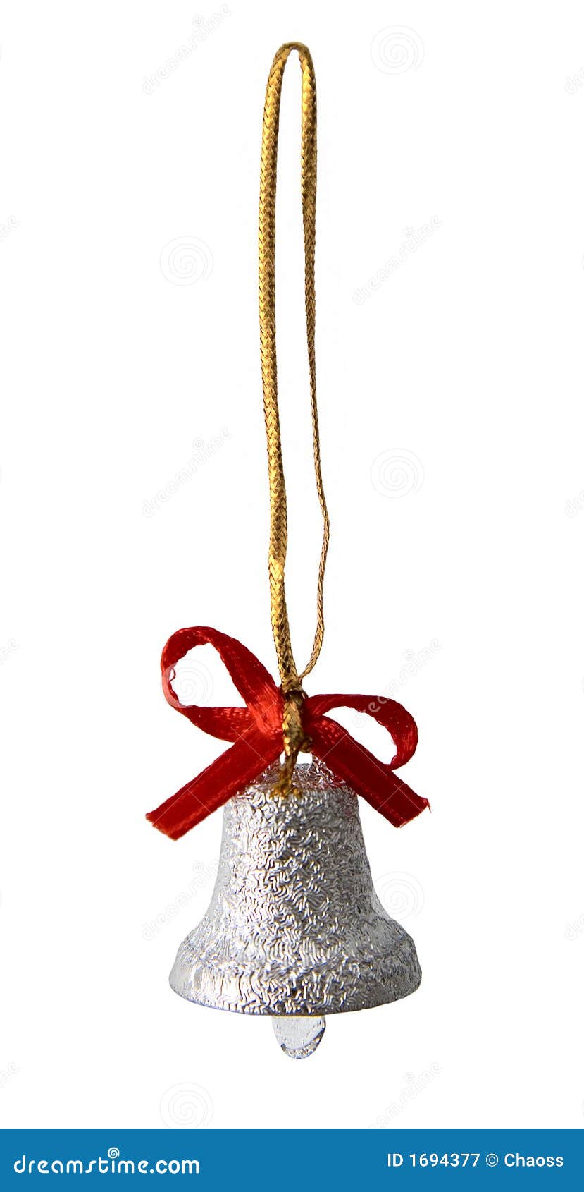 Silver bell stock image. Image of ring, hand, ornaments - 1694377