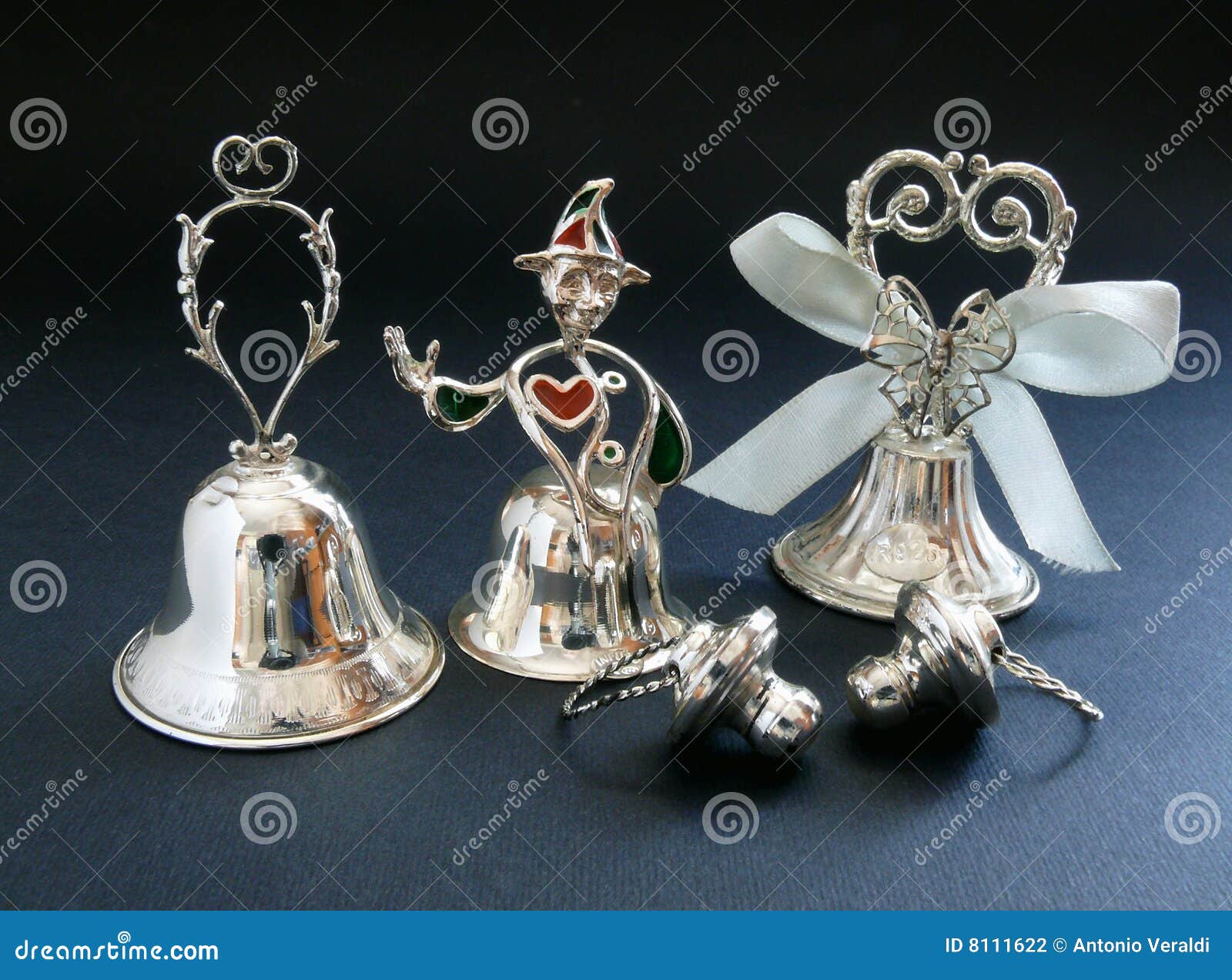 Silver bells stock photo. Image of birth, bauble, silver - 8111622
