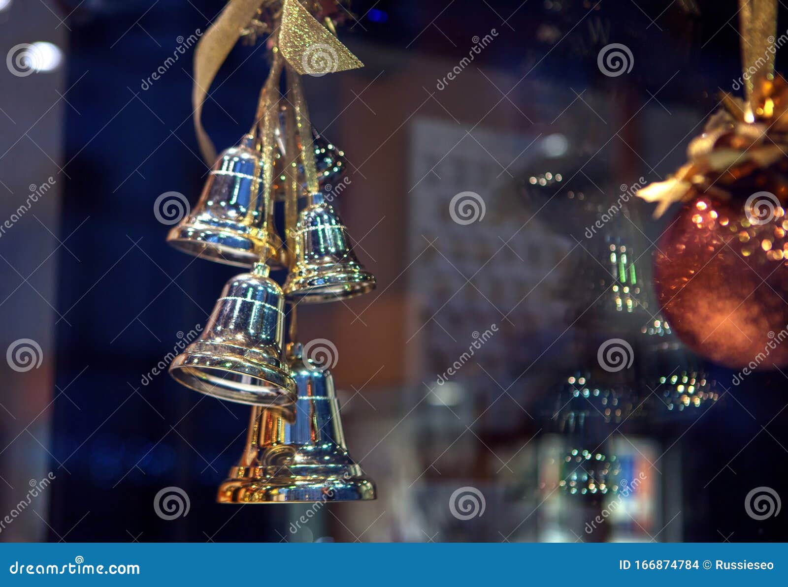 Silver bells stock photo. Image of abstract, culture - 166874784