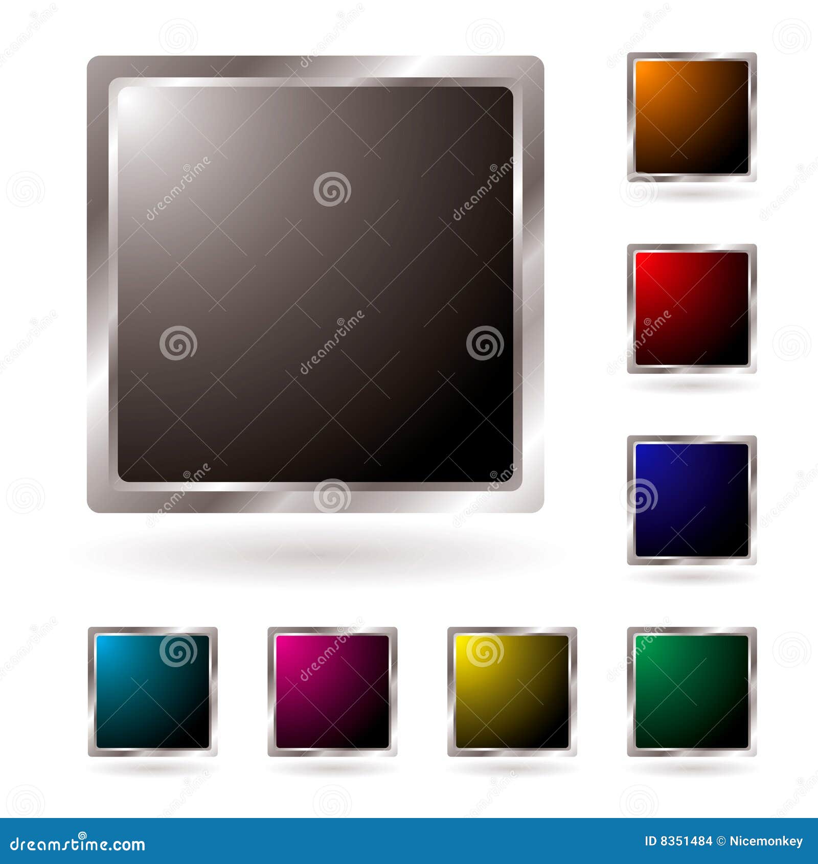 Silver bevel icon stock vector. Illustration of modern - 8351484