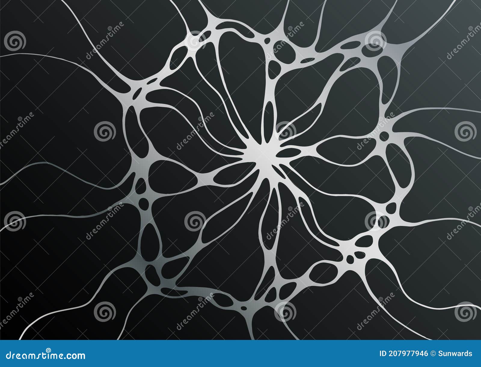 Silver Black Fluid Structure Artistic Graphic Design. Embossing Effect ...