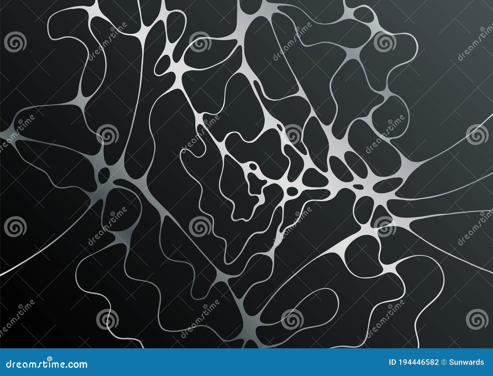 Silver Black Fluid Structure Artistic Graphic Design. Embossing Effect ...