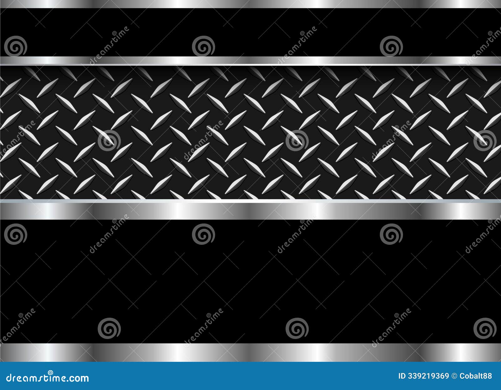 Silver Black Metallic Background with Diamond Plate Pattern Stock ...