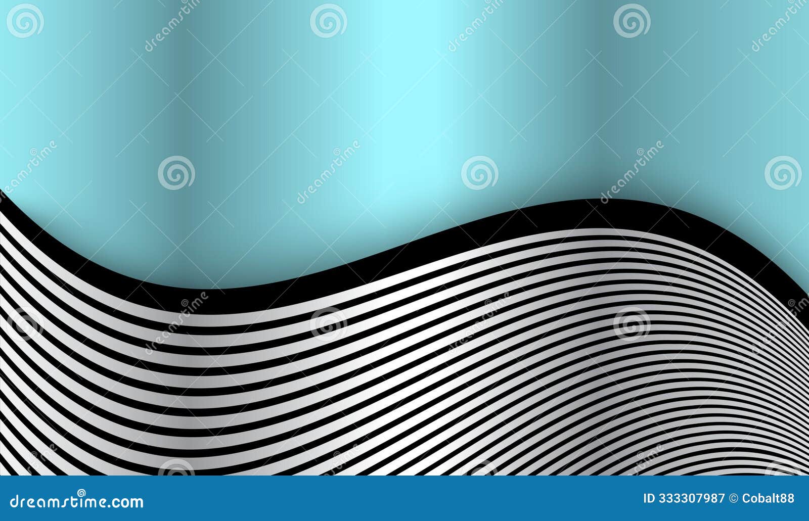 Silver Blue Abstract Background with Wavy Pattern Stock Illustration ...