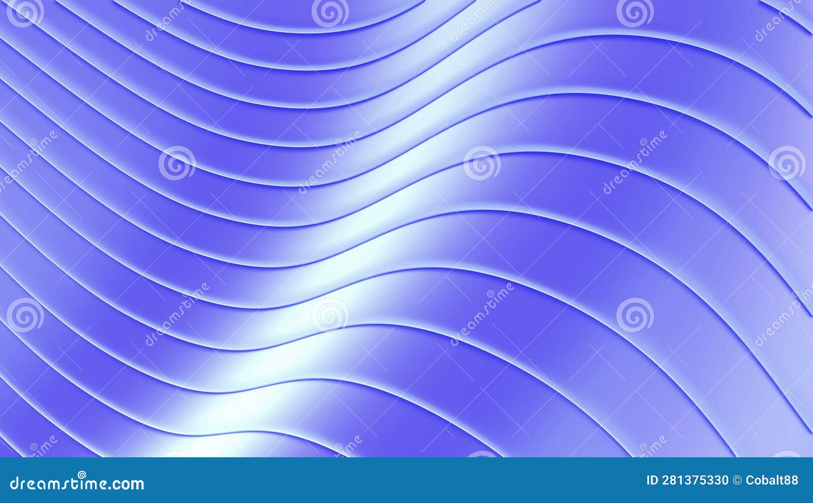 Silver Blue Background Stripes 3d Wavy Pattern, Elegant Abstract ...